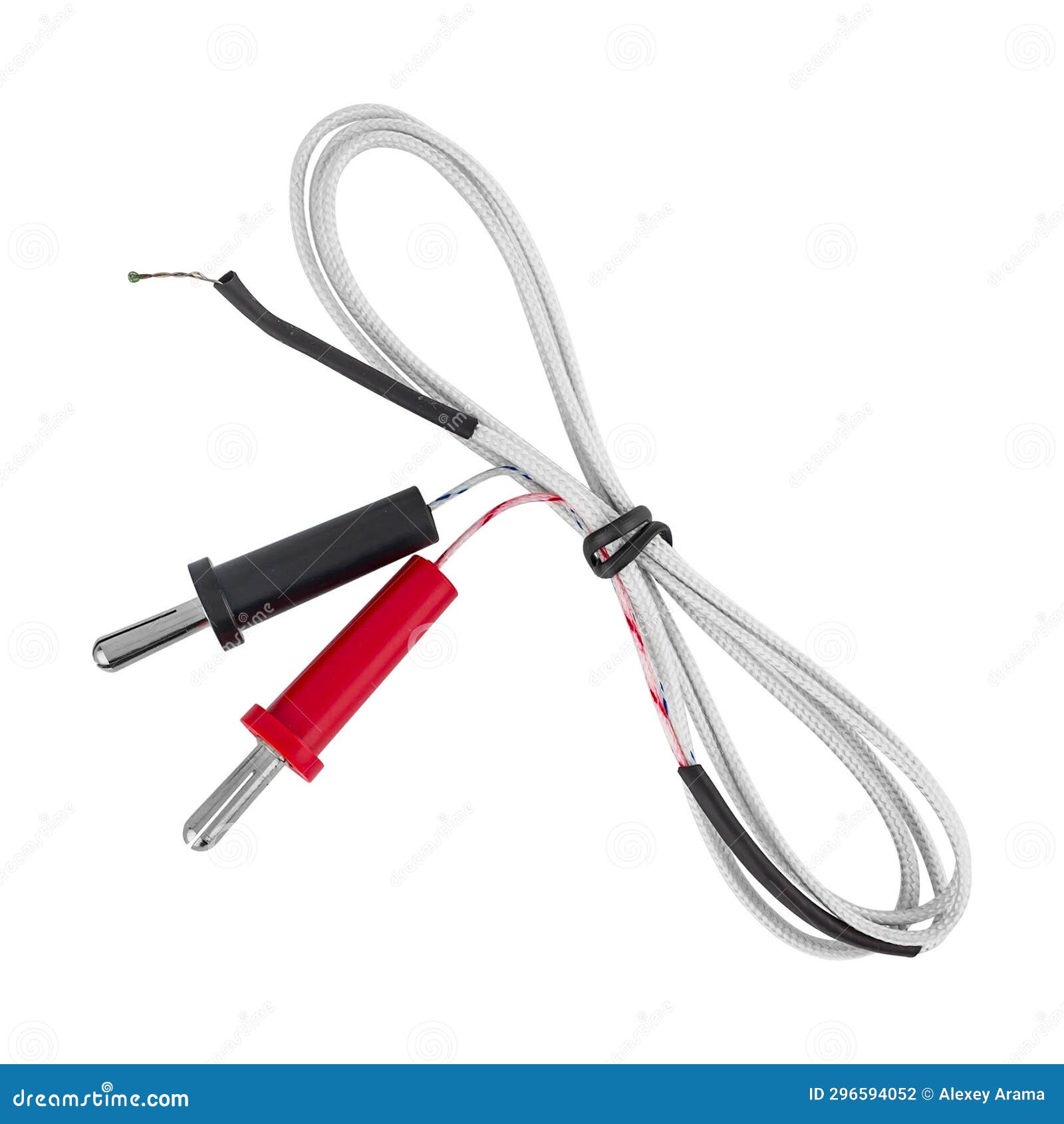 Temperature Sensor, for Multimeter, on White Background in Insulation ...