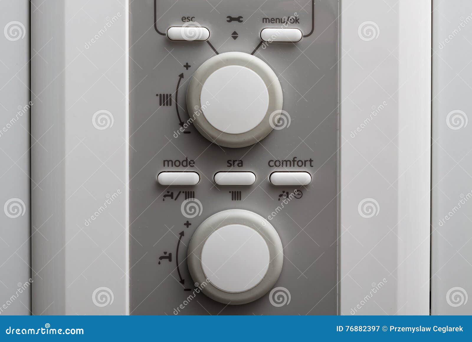 Temperature settings. stock image. Image of display, house - 76882397