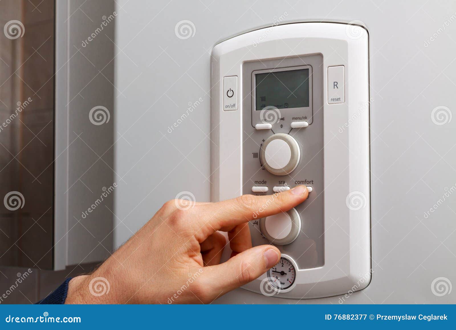 Temperature settings. stock image. Image of floor, control - 76882377