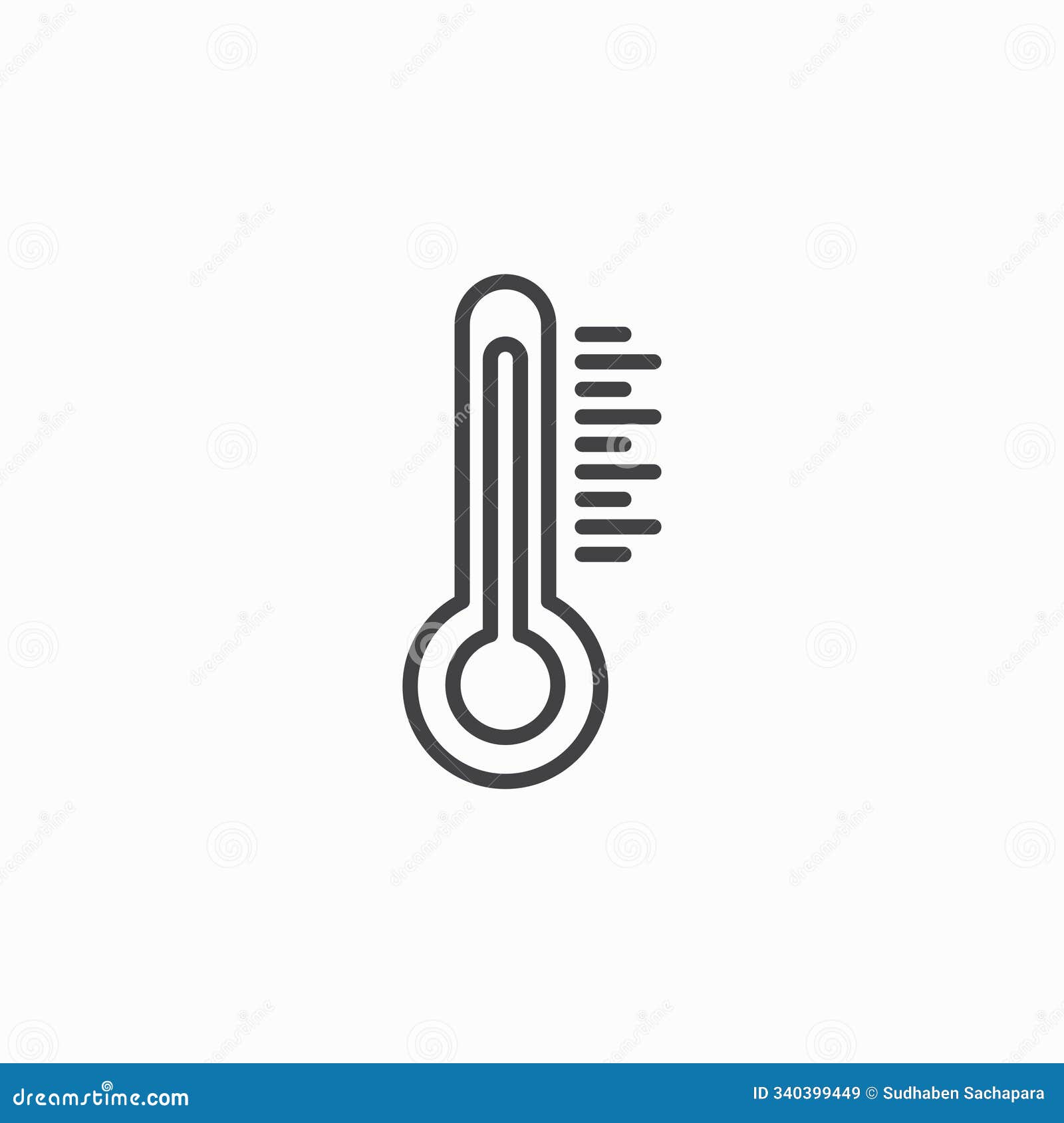 Temperature Vector Icon Set Stock Illustration - Illustration of summer ...