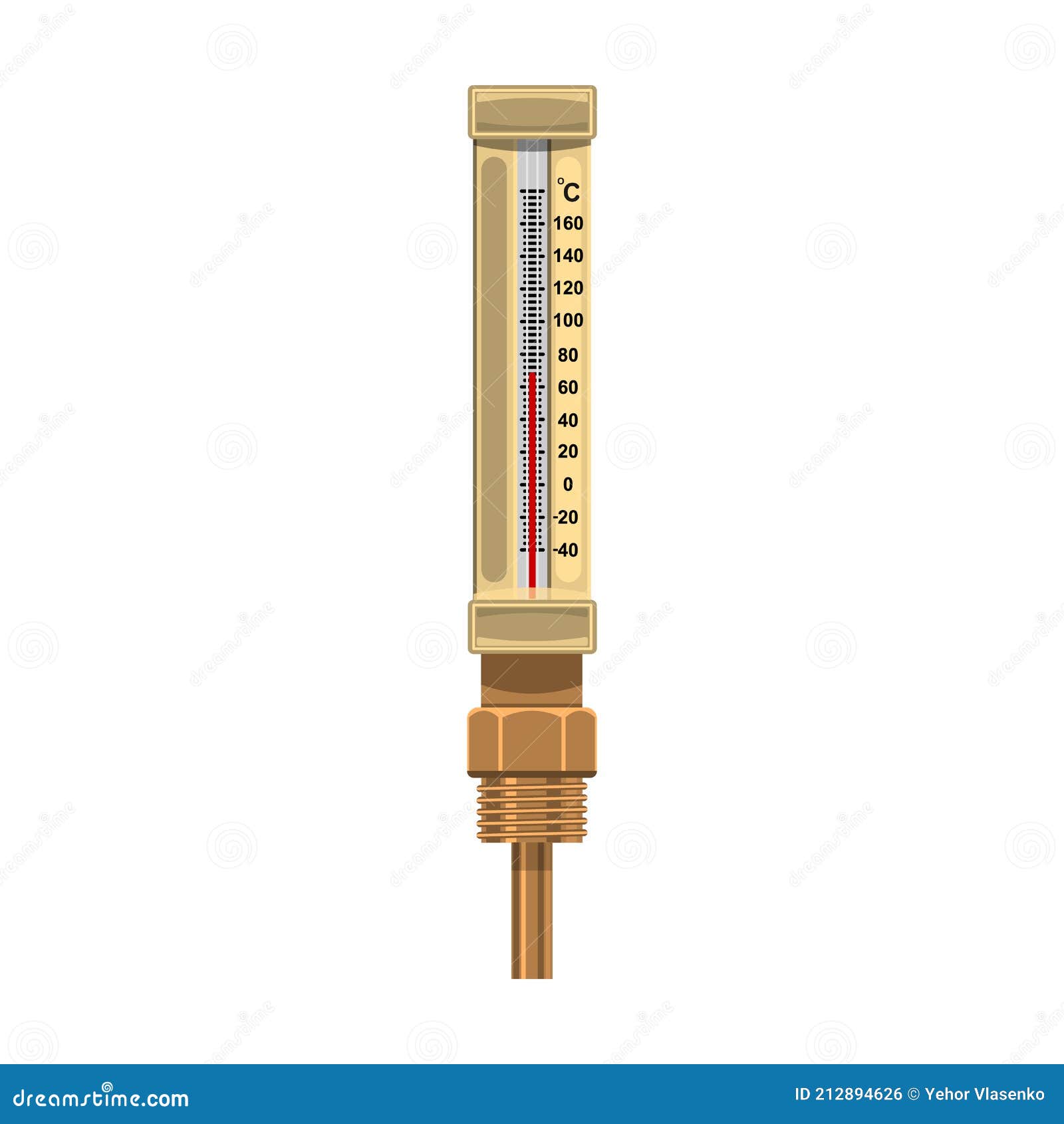 Temperature Vector Icon.Cartoon Vector Icon Isolated on White ...