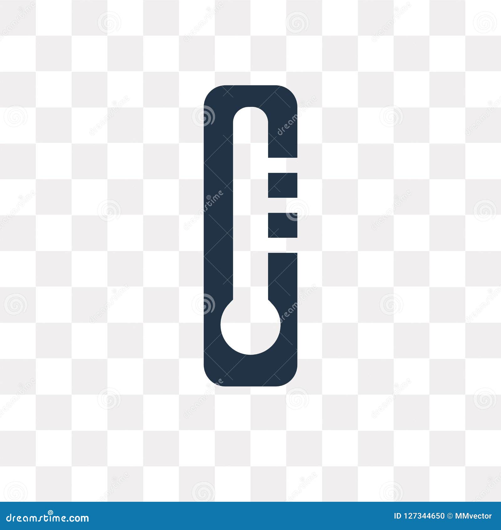 Temperature Vector Icon Isolated On Transparent Background, Temp ...