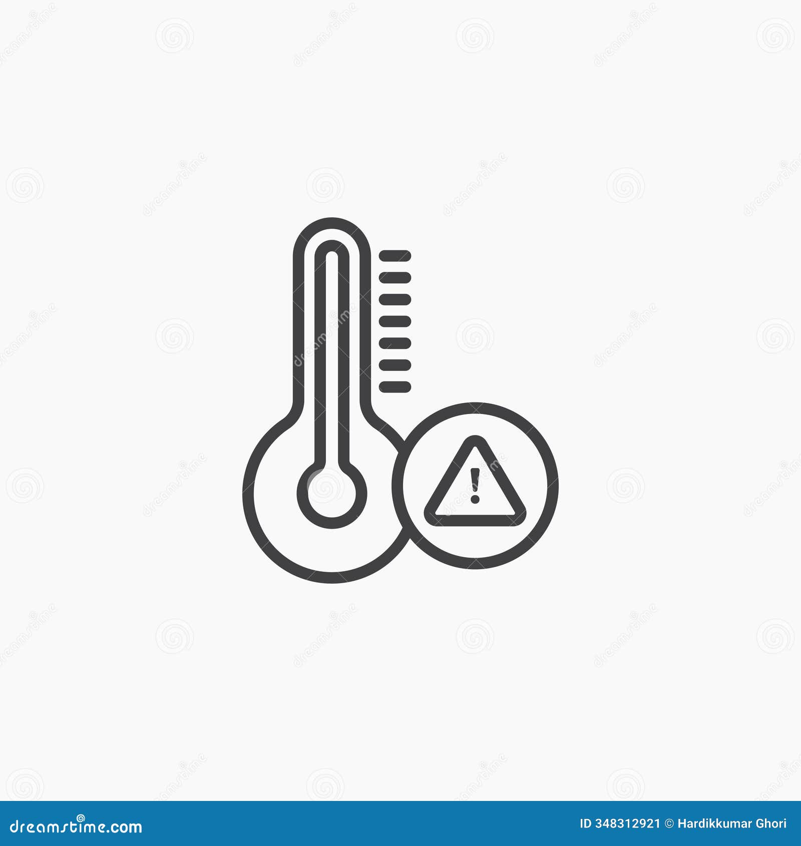 Temperature Warning Sign Icon Vector Stock Vector - Illustration of ...