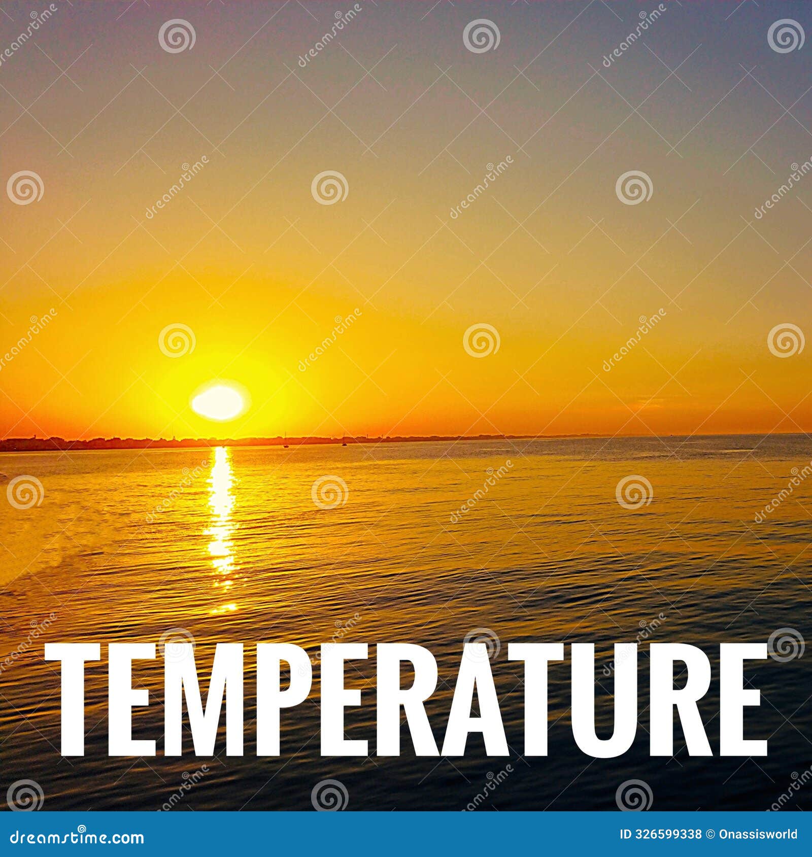 Temperature Weather Article Page Header Illustration Stock Photo ...