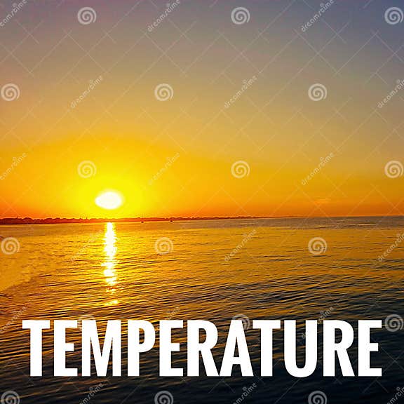 Temperature Weather Article Page Header Illustration Stock Photo ...