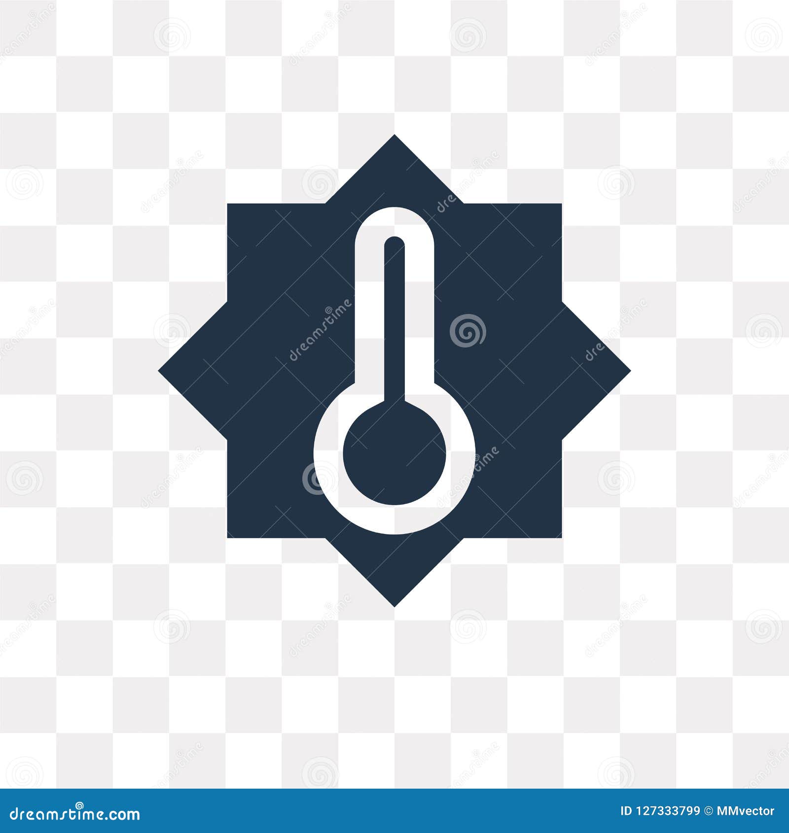 Temperatures Vector Icon Isolated On Transparent Background, Lin ...