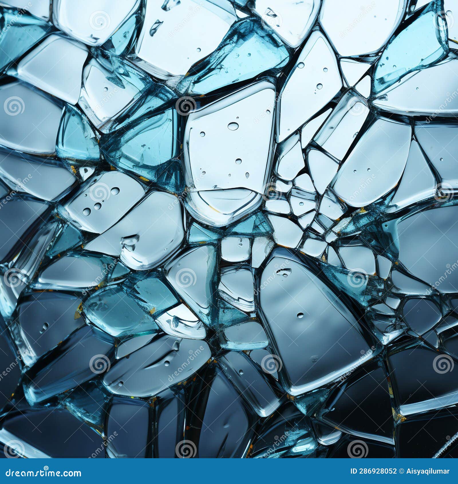 The Tempered Glass Broke at One Point. Stock Illustration ...