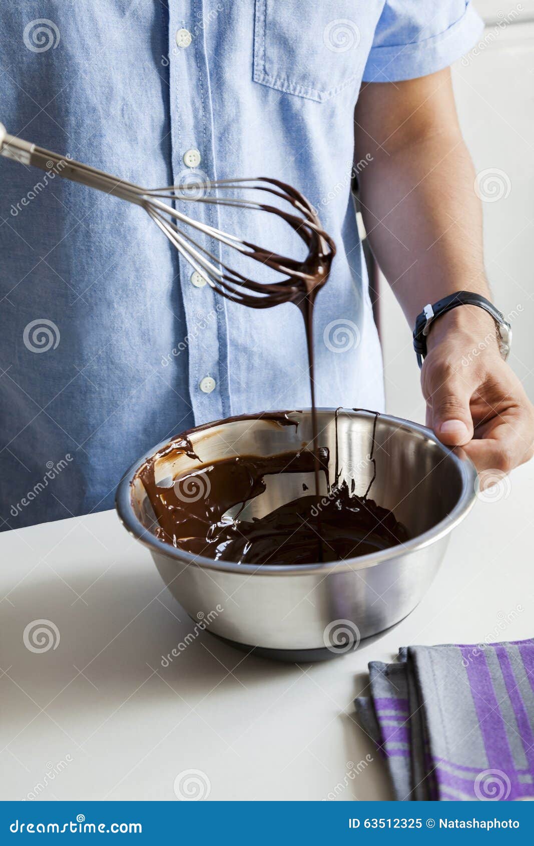 Tempering Chocolate stock image. Image of people, nutritious - 63512325