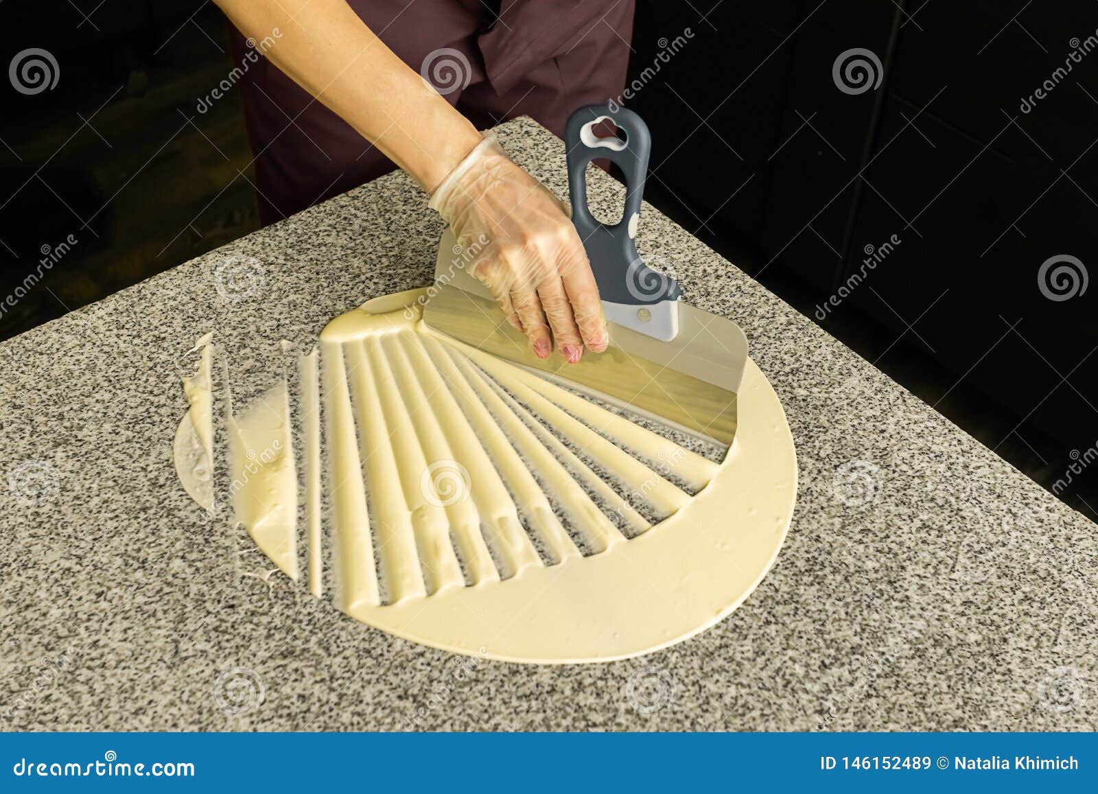 Tempering White Chocolate. the Process of Making Handmade Chocolates ...