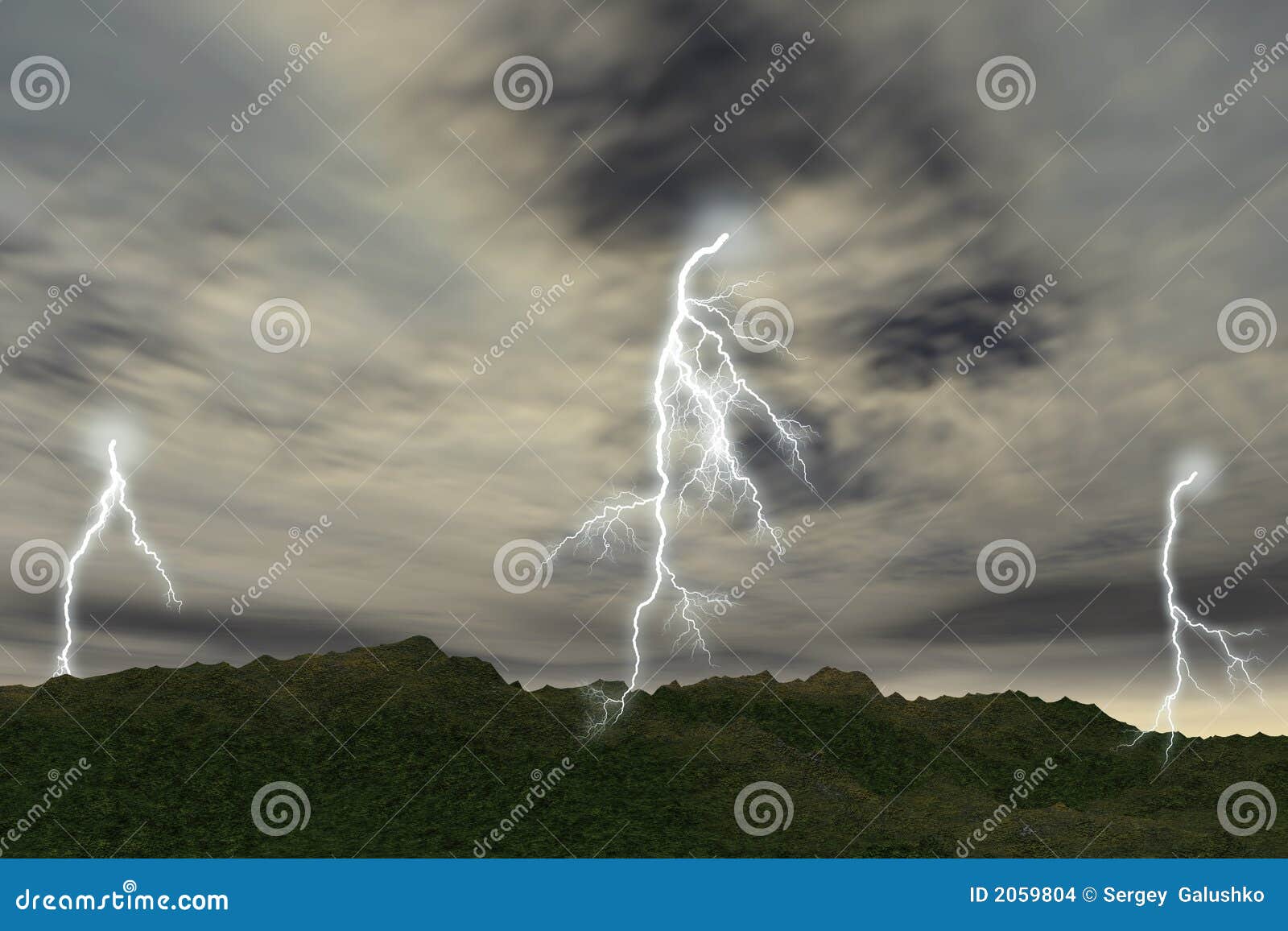 Tempestad de truenos foto de archivo. Imagen de tormenta - 2059804