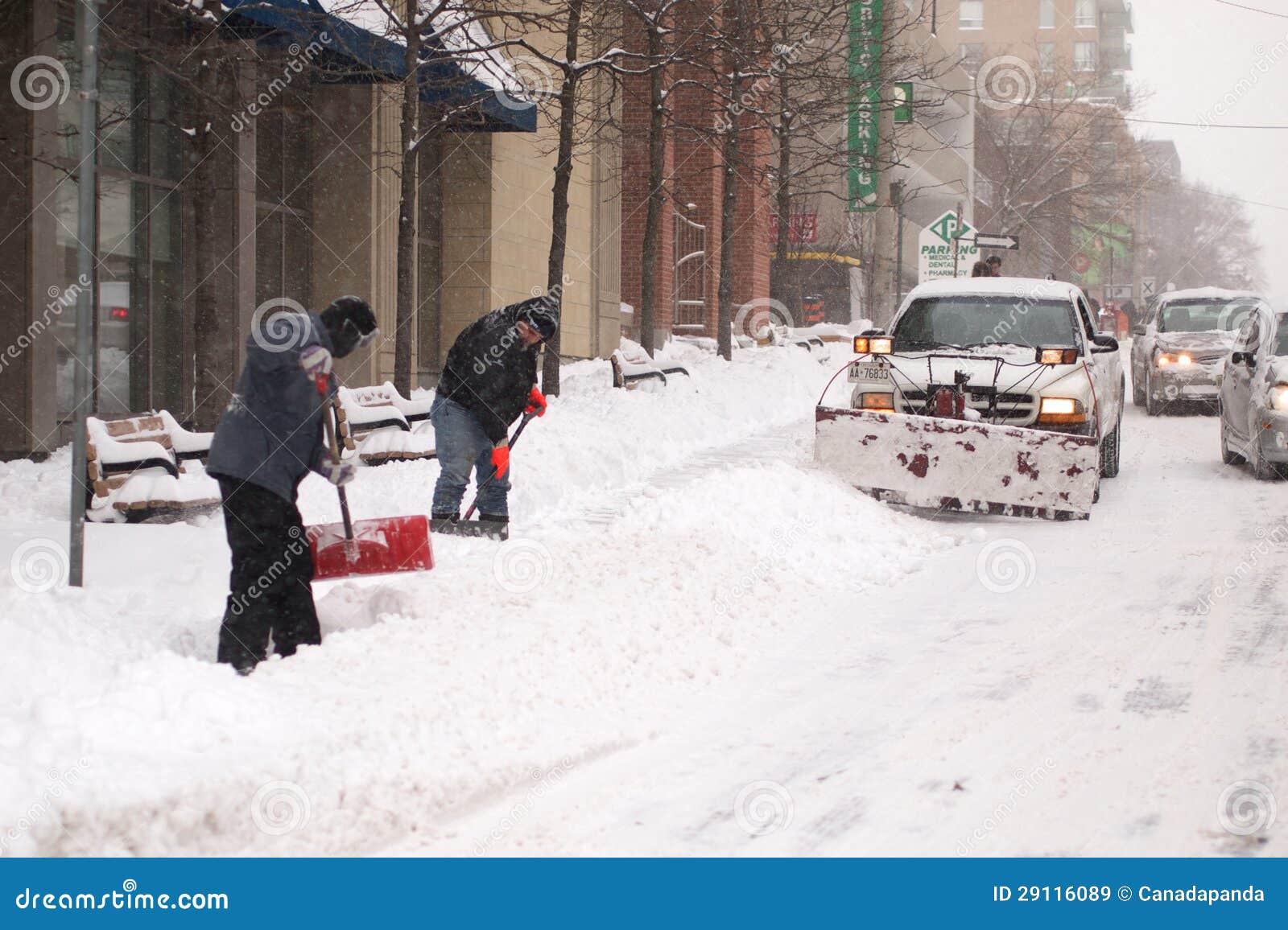 A Tempestade Do Inverno Bate Toronto Imagem de Stock Editorial - Imagem ...