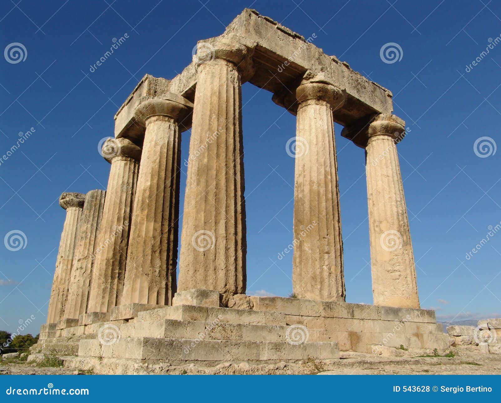 Tempiale 3 dell'Apollo fotografia stock. Immagine di pietra - 543628