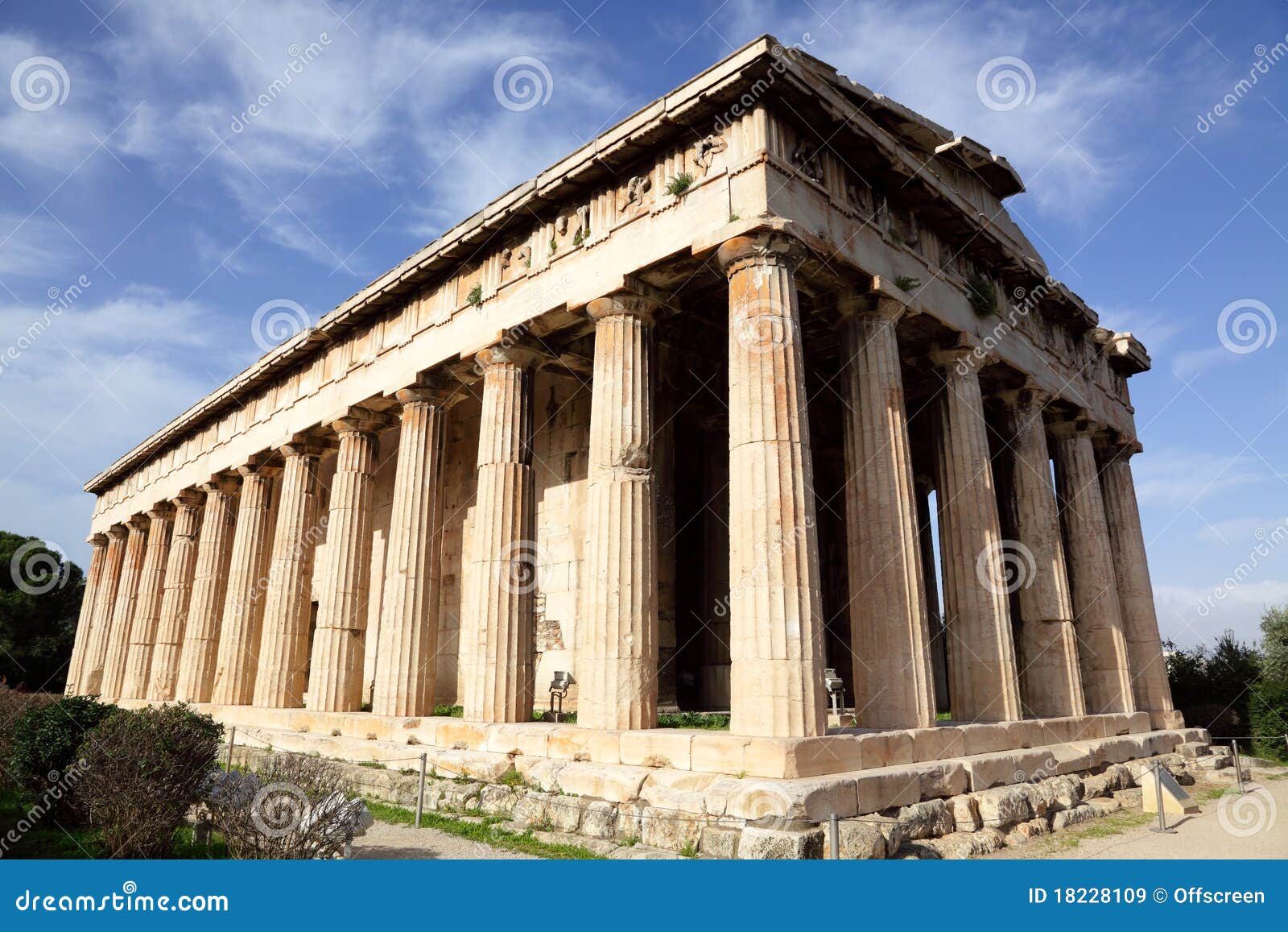 Tempiale Di Hephaestus (?Theseion "), Atene Immagine Stock - Immagine ...