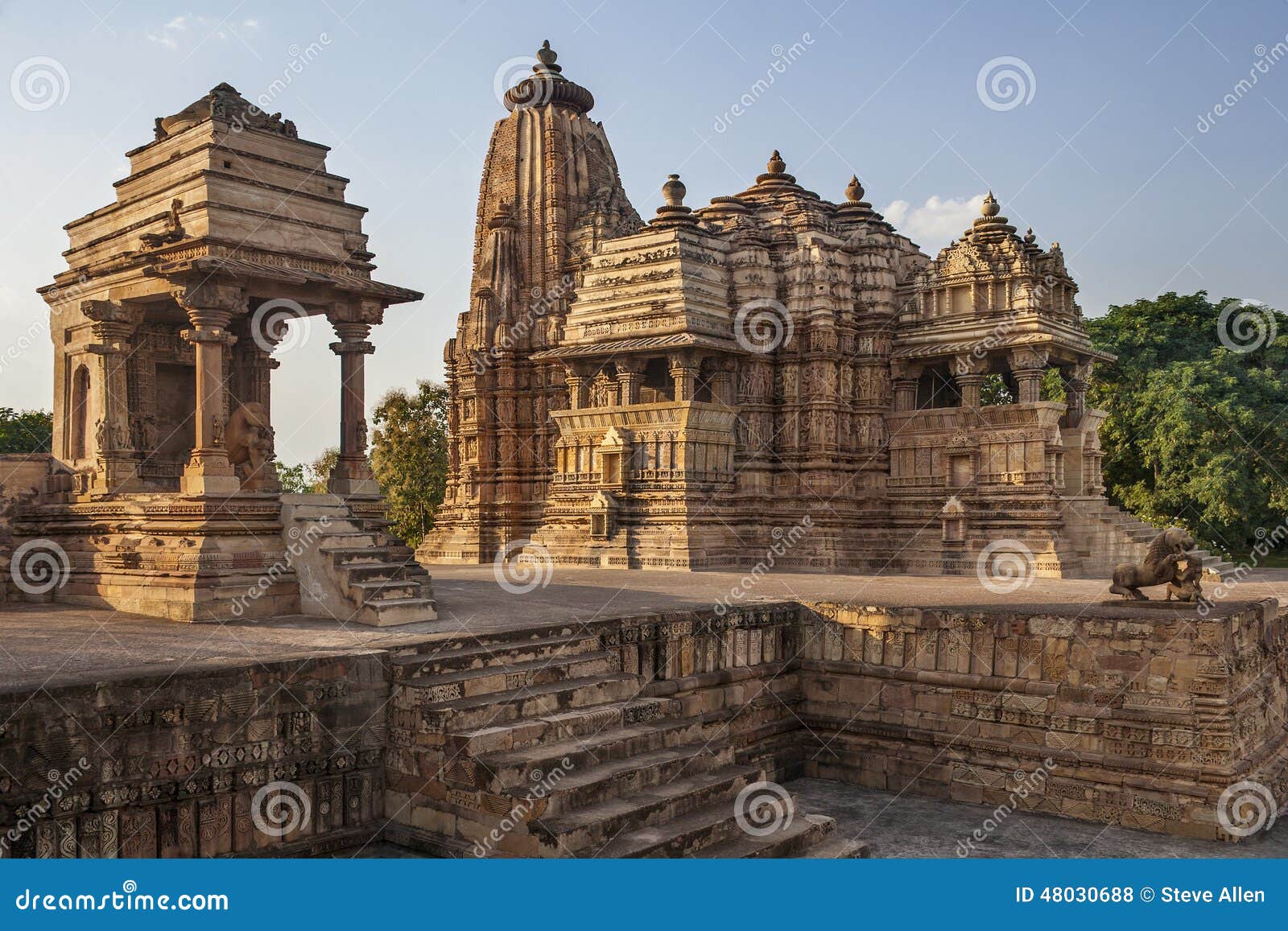 Tempie Di Khajuraho - Madhya Pradesh - India Fotografia Stock ...