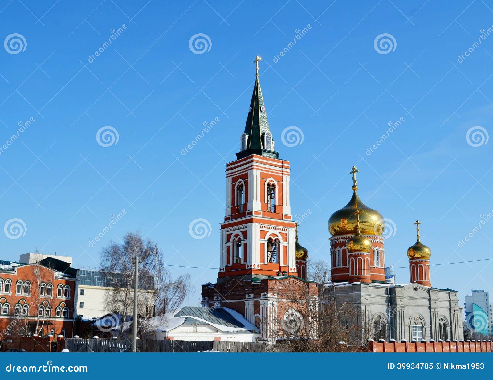 Tempie russe immagine stock. Immagine di regione, traverse - 39934785