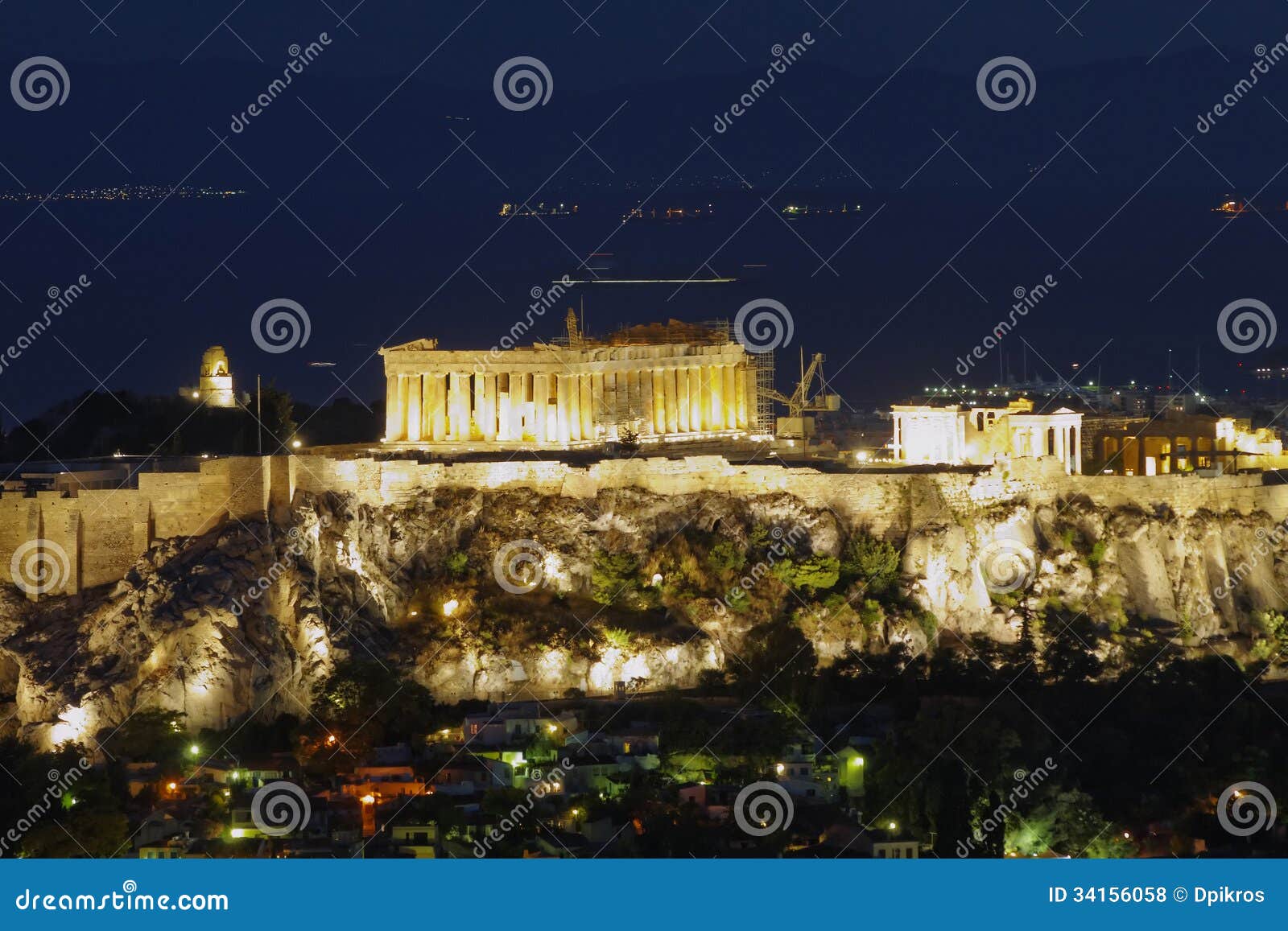Tempio Del Partenone, Acropoli Di Atene Fotografia Stock - Immagine di ...