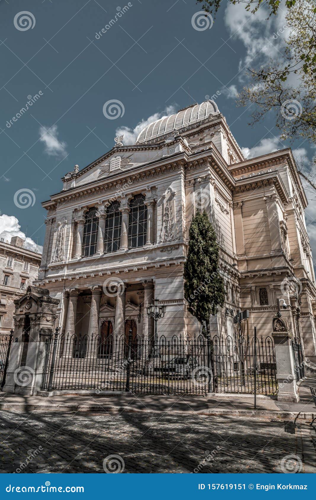 The Great Synagogue of Rome Stock Image - Image of jewish, ancient ...