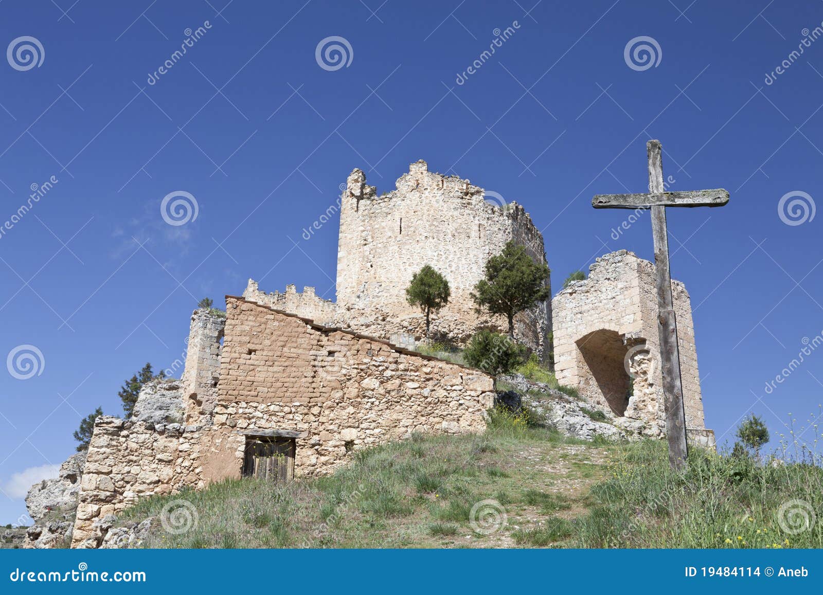 Templar castle stock photo. Image of castle, tower, templar - 19484114