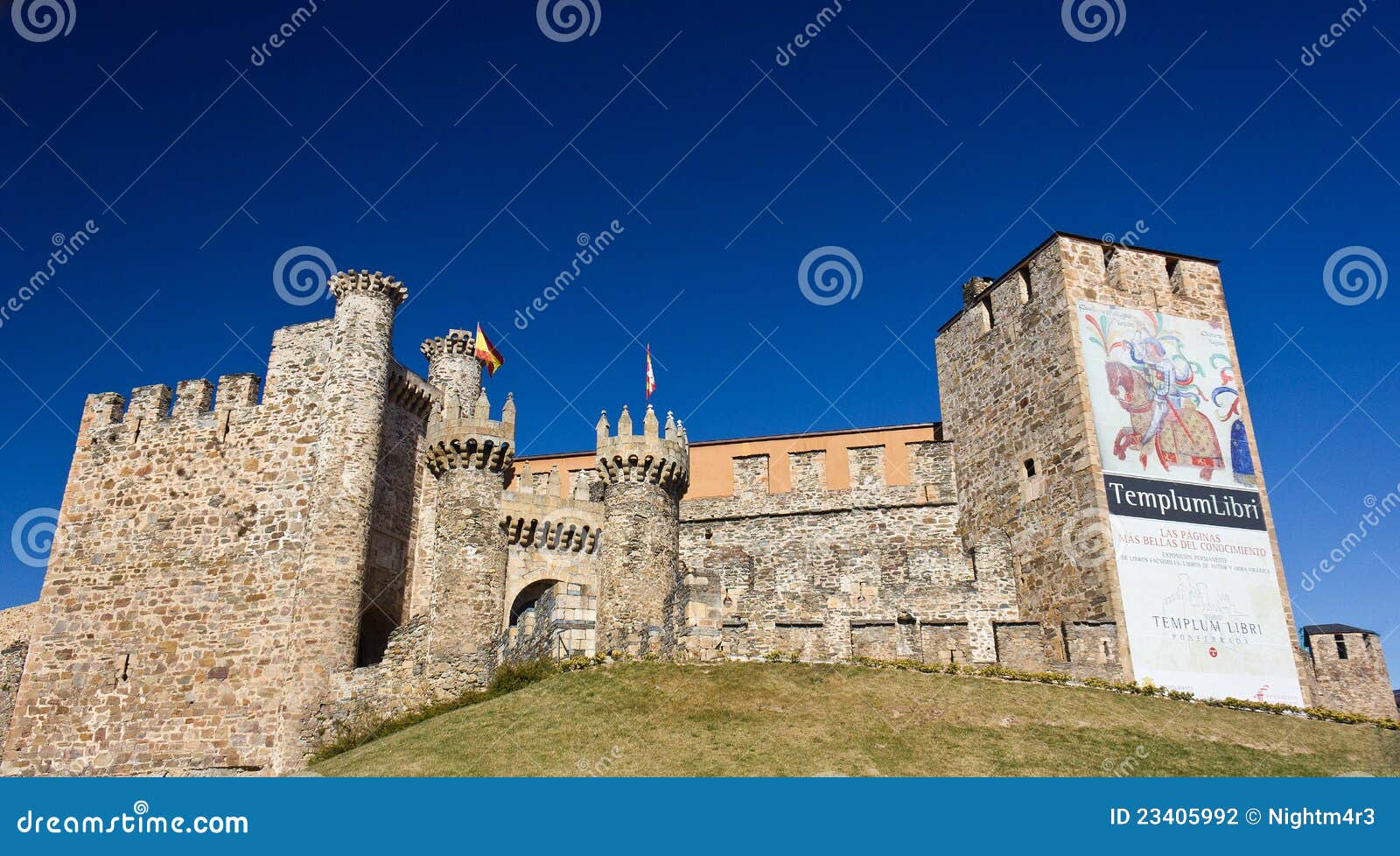Templar castle editorial photography. Image of monumental - 23405992