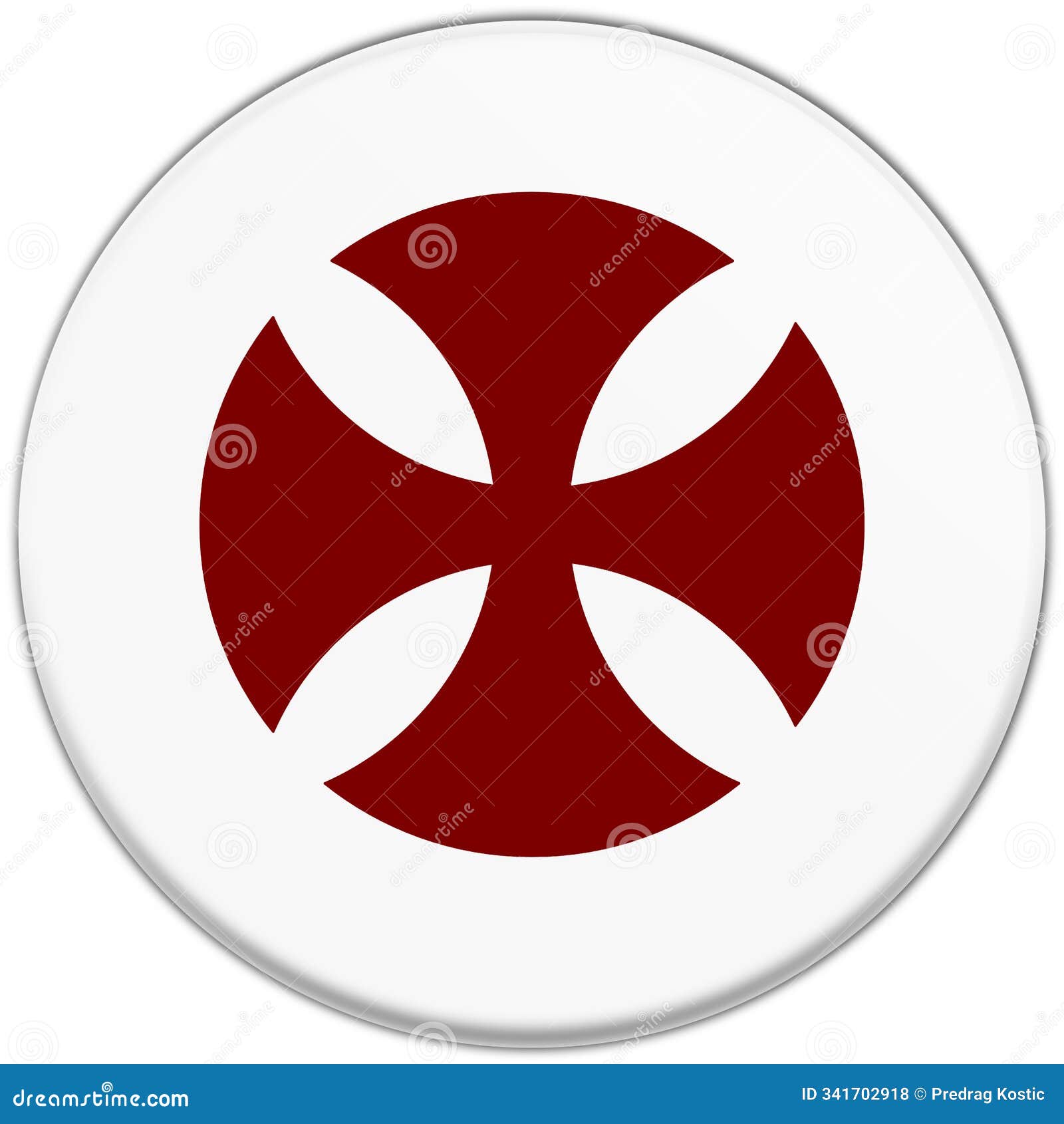 Templar Cross. Patea Cross Red Symbol Of The Order Of The Templar ...