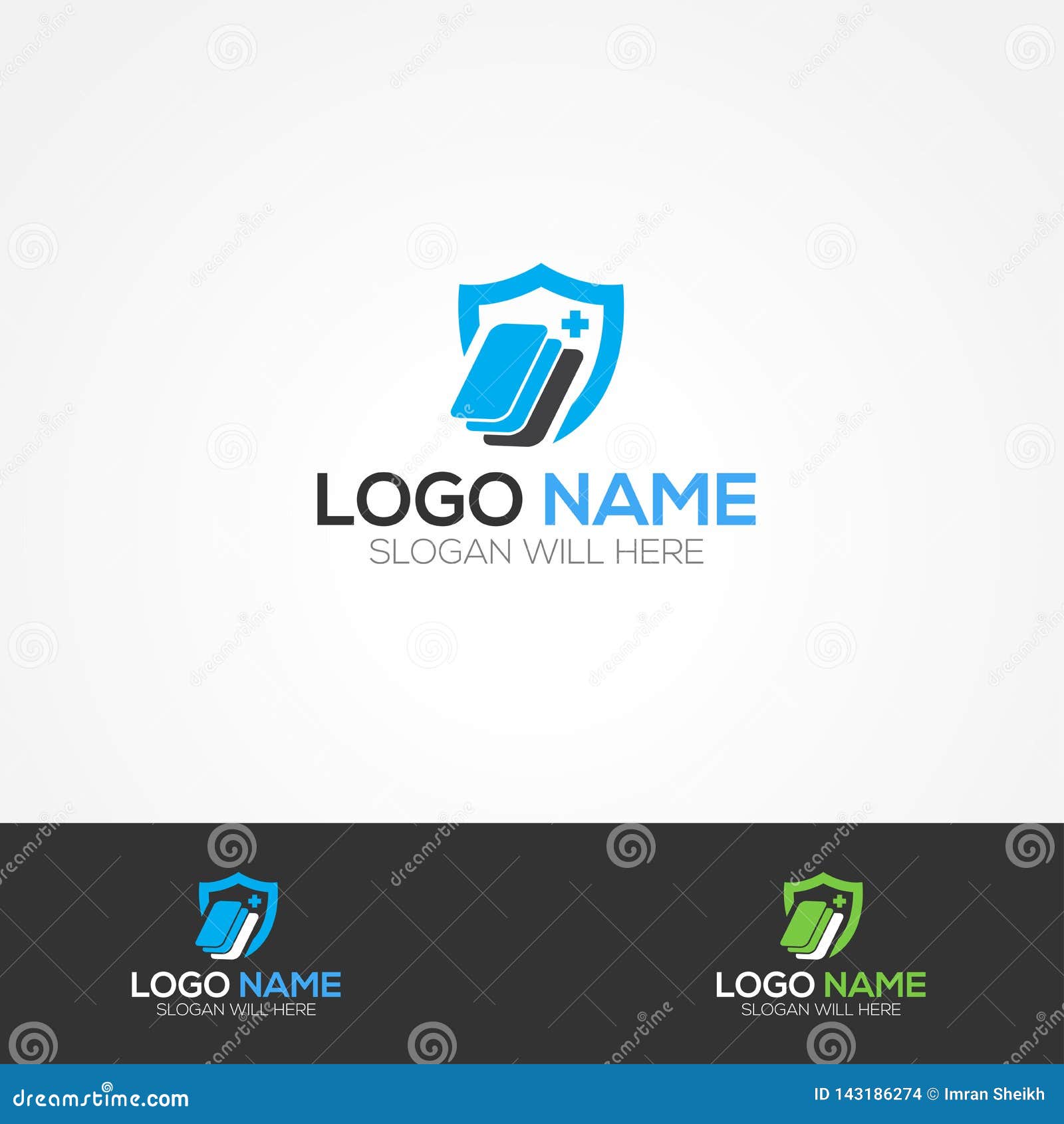 Screen Protector Logo Design Stock Vector - Illustration of market ...