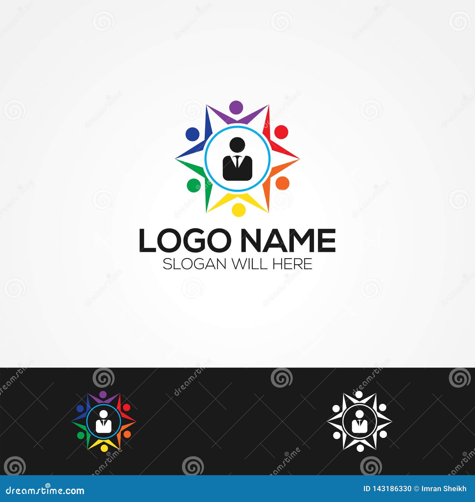 Business Community Logo Design Stock Vector - Illustration of symbol ...