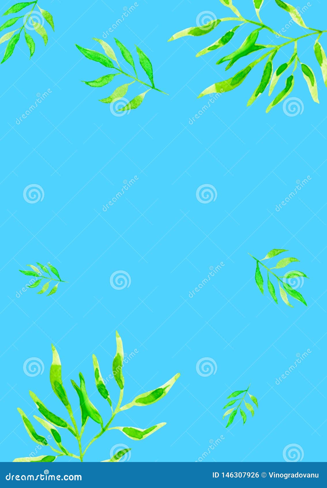 Template Spring-summer for Design Greetings, Advertising, Postcards ...