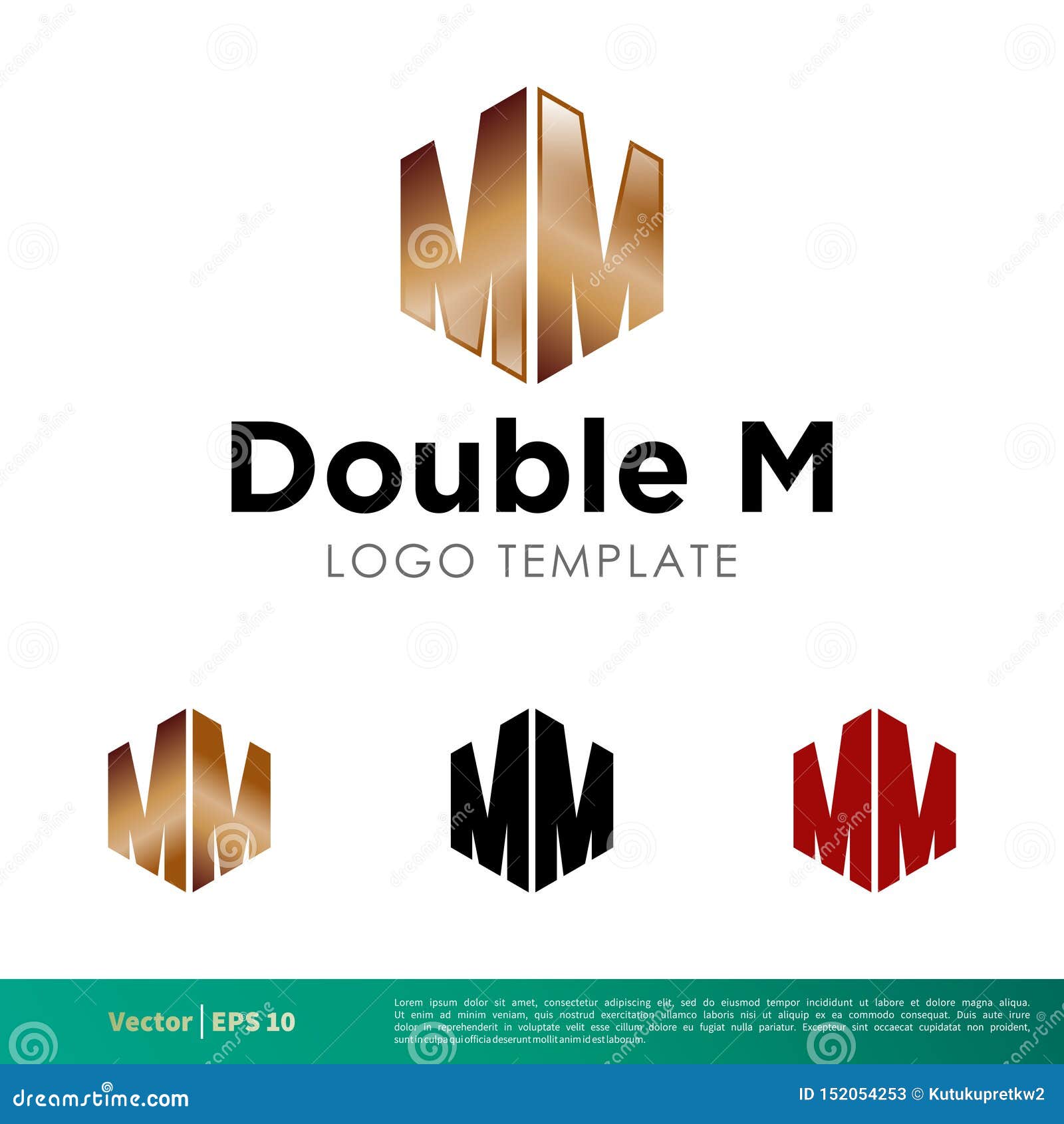 M M Letter Hexagon Icon Vector Logo Template Illustration Design ...