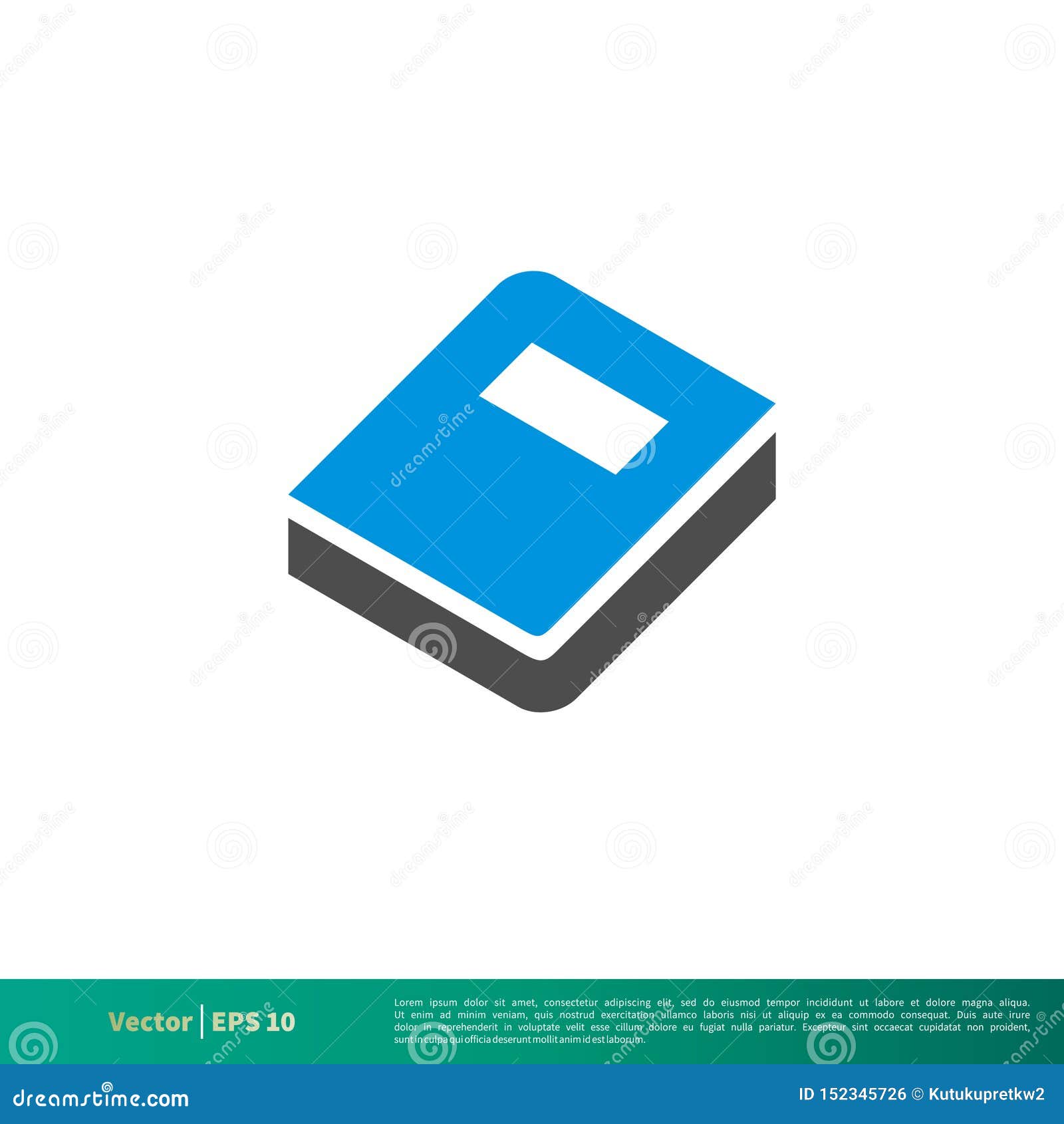 Blue Book Vector Icon Logo Template Illustration Design. Vector EPS 10 ...