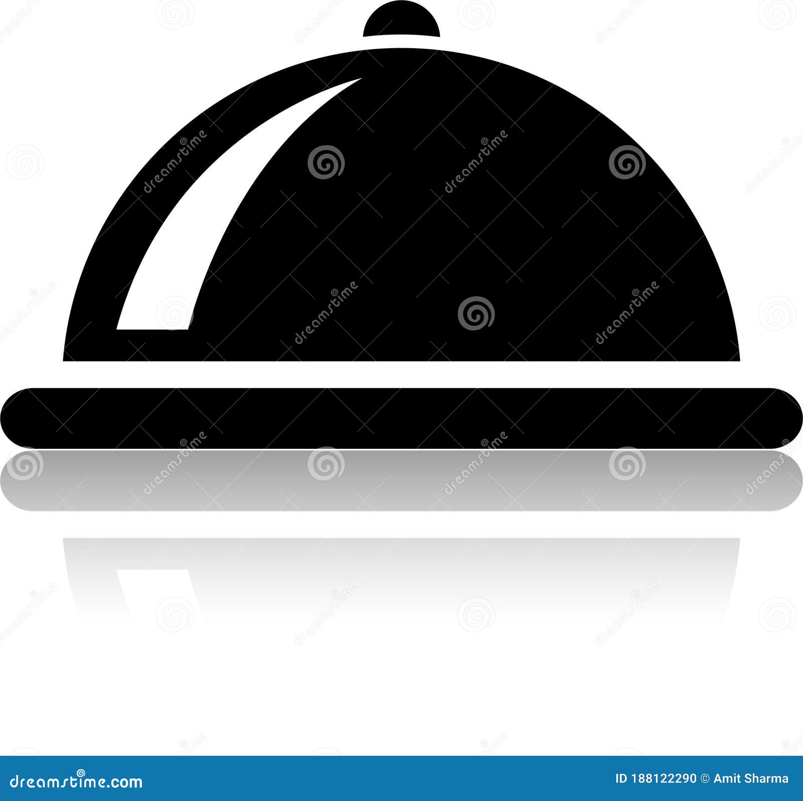 Restaurant Kitchen Food Tray Icon Sign and Symbol Stock Illustration ...