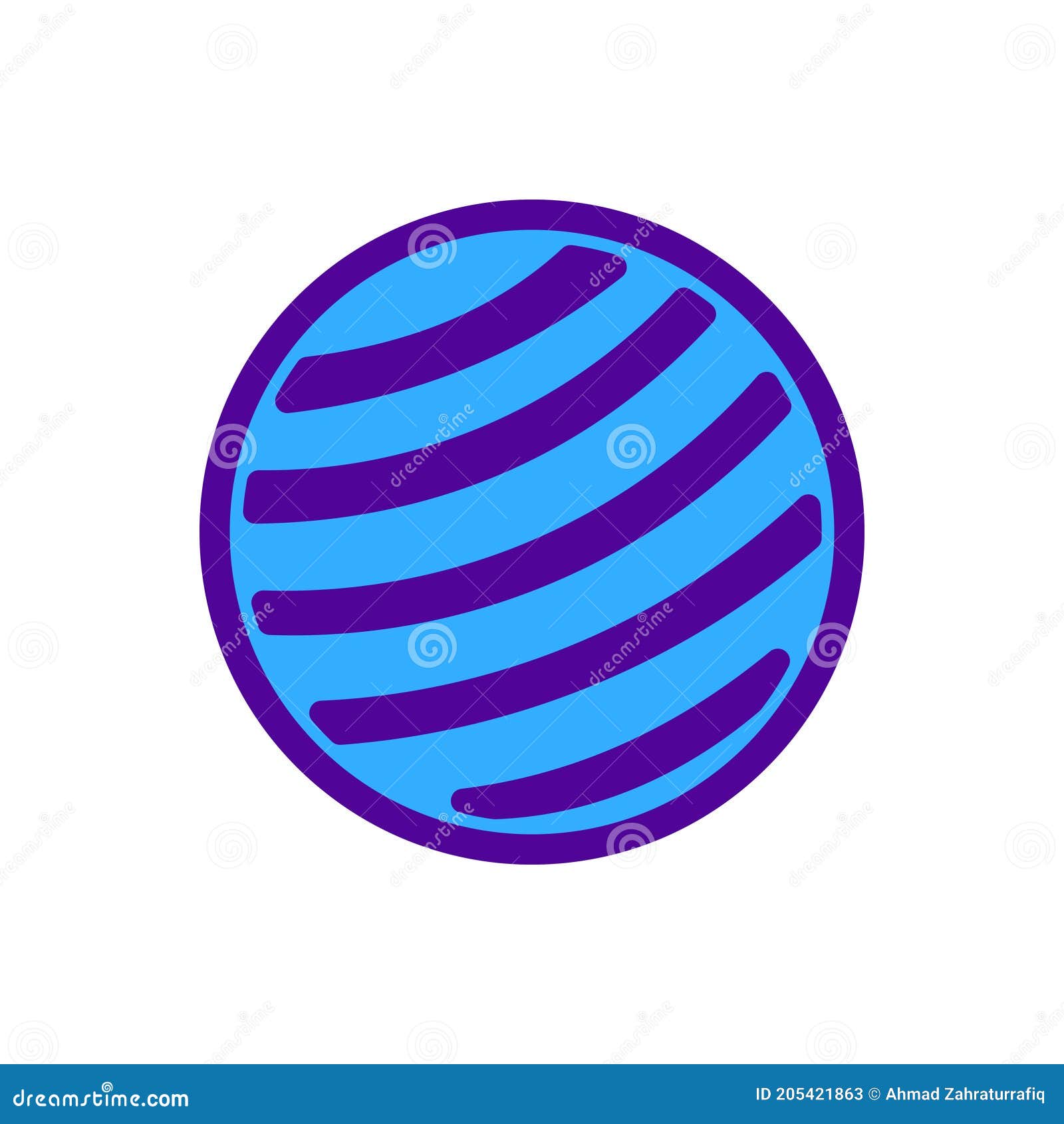 Planet Neptune. Space Science Astronomy Icon Symbol Stock Illustration ...