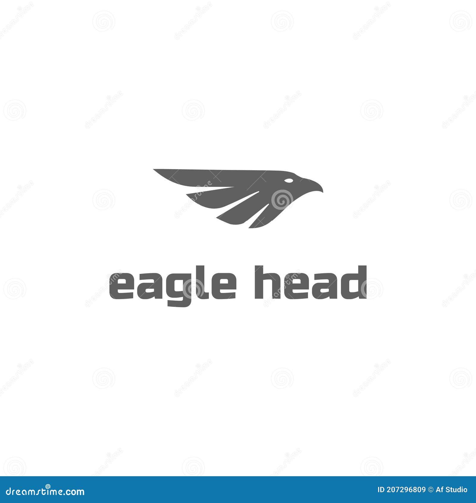 Simple Minimalist Eagle Hawk Falcon Bird Head Sport Apparel Logo Design ...
