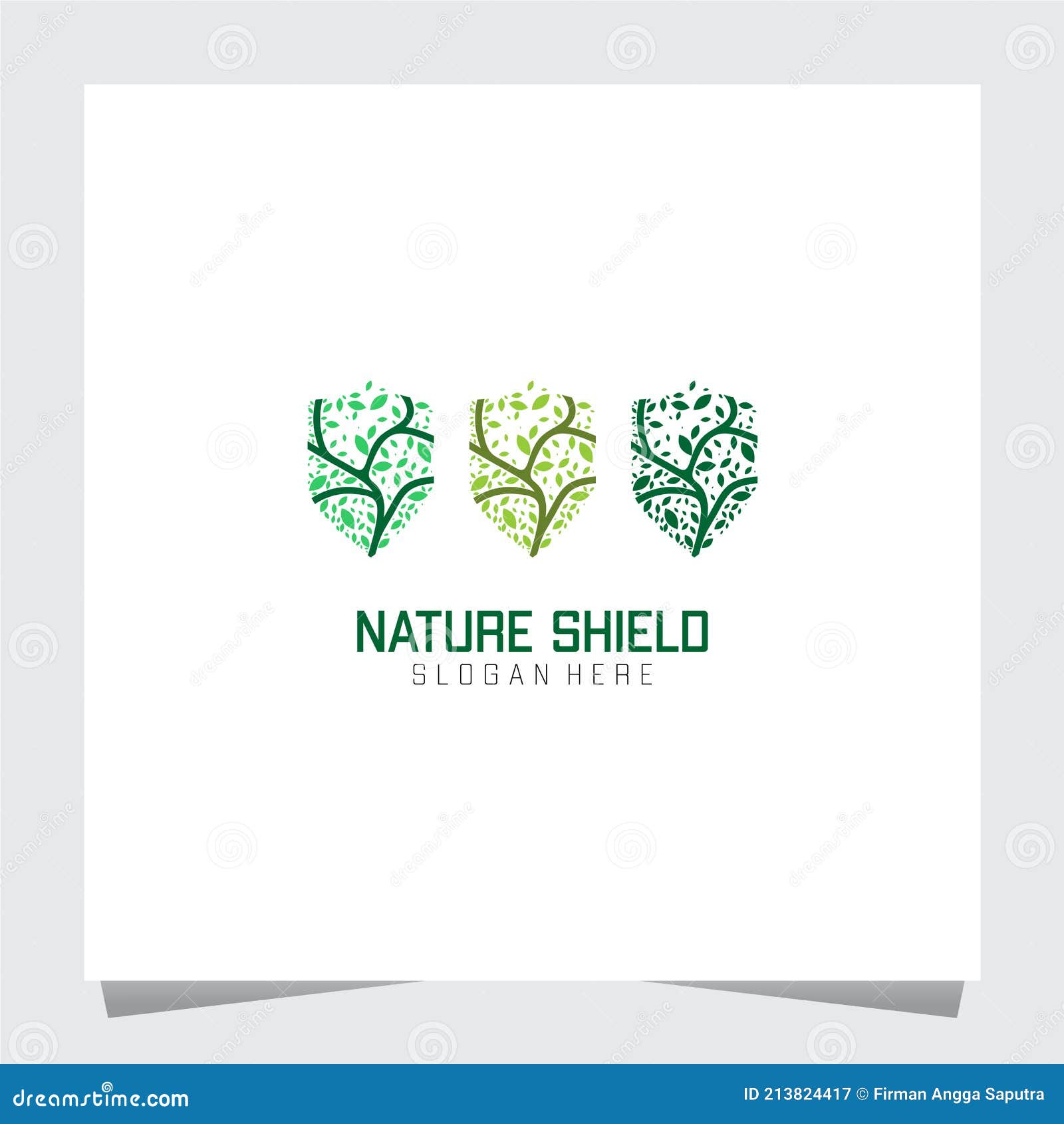 Illustration Vector Graphic of Nature Shield Logo Stock Vector ...