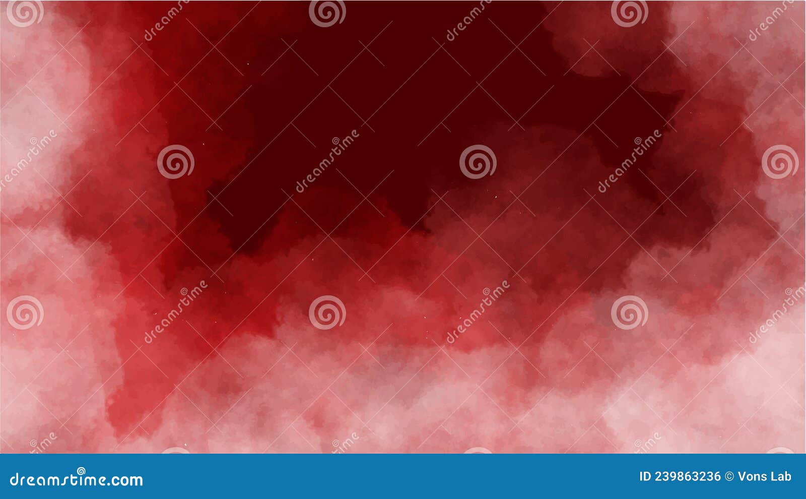 Misty Blood-red Fog Envelopes A Haunted Forest With Tombstones At ...