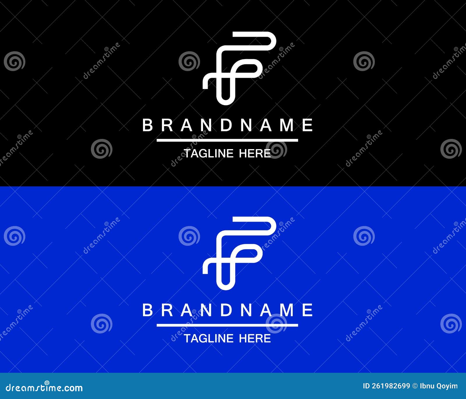 Letter F Line Style Vector Illustration Template Stock Vector ...