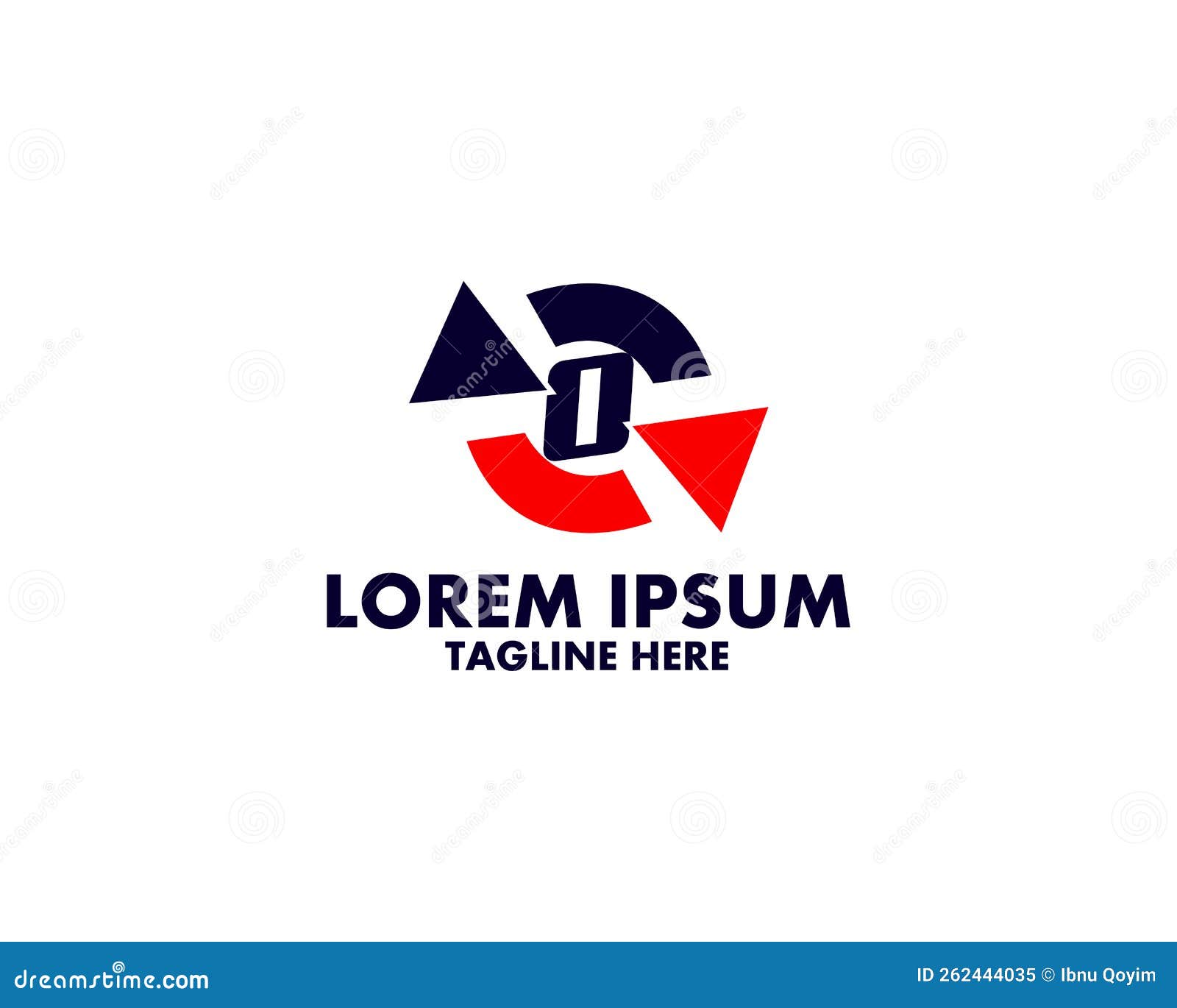 Initial Letter O Arrow Logo Template Design Stock Vector - Illustration ...