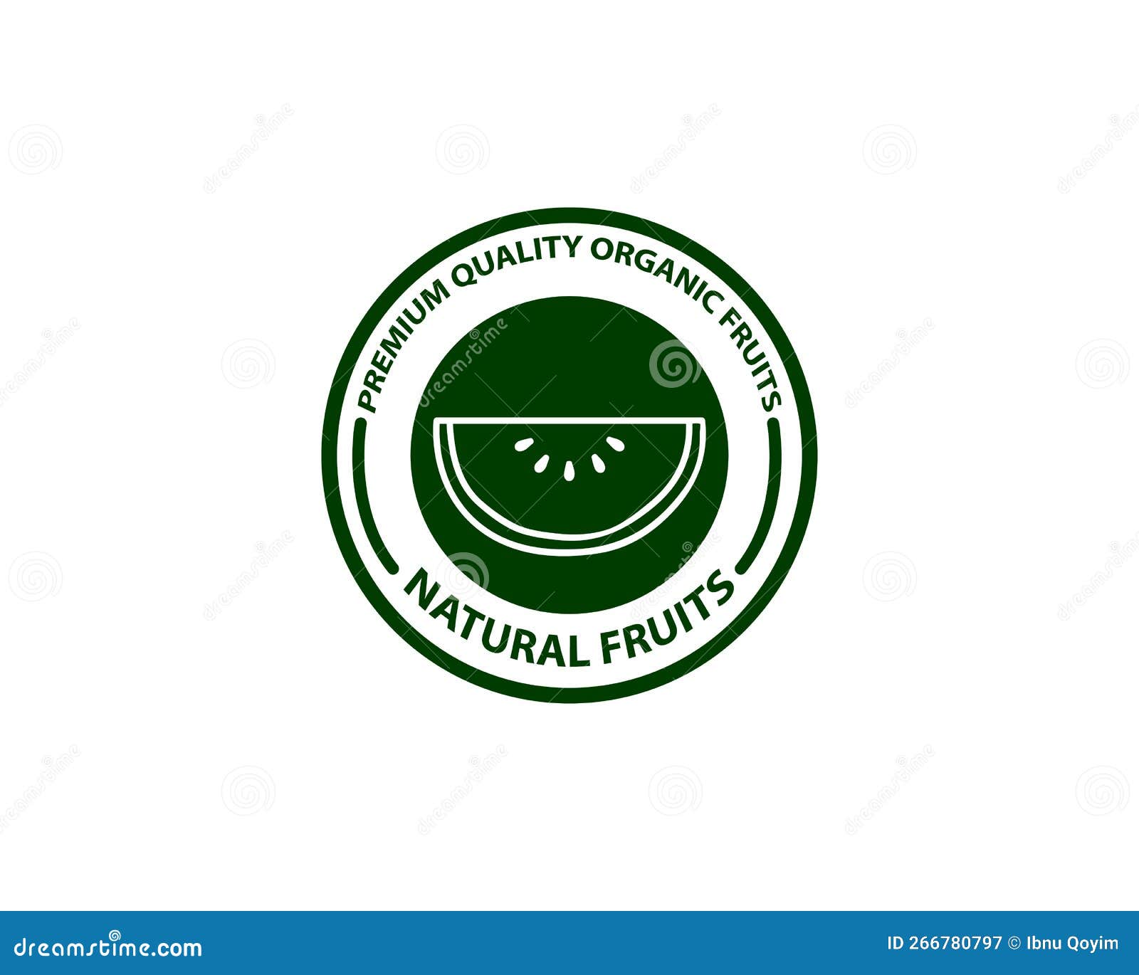 Watermelon Label Icon Sticker Design Template Stock Vector ...