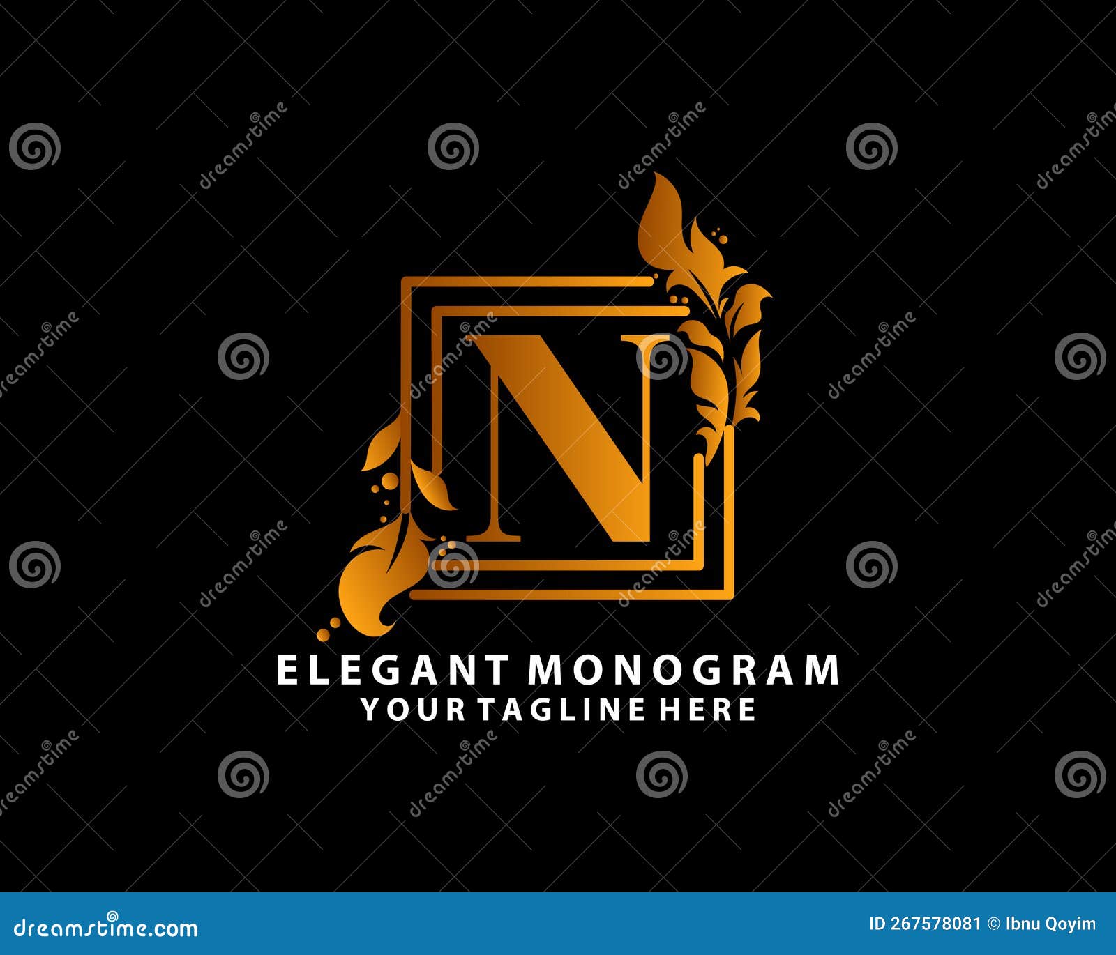 Letter N Floral Logo Design. Logo for Women Beauty Salon Massage ...