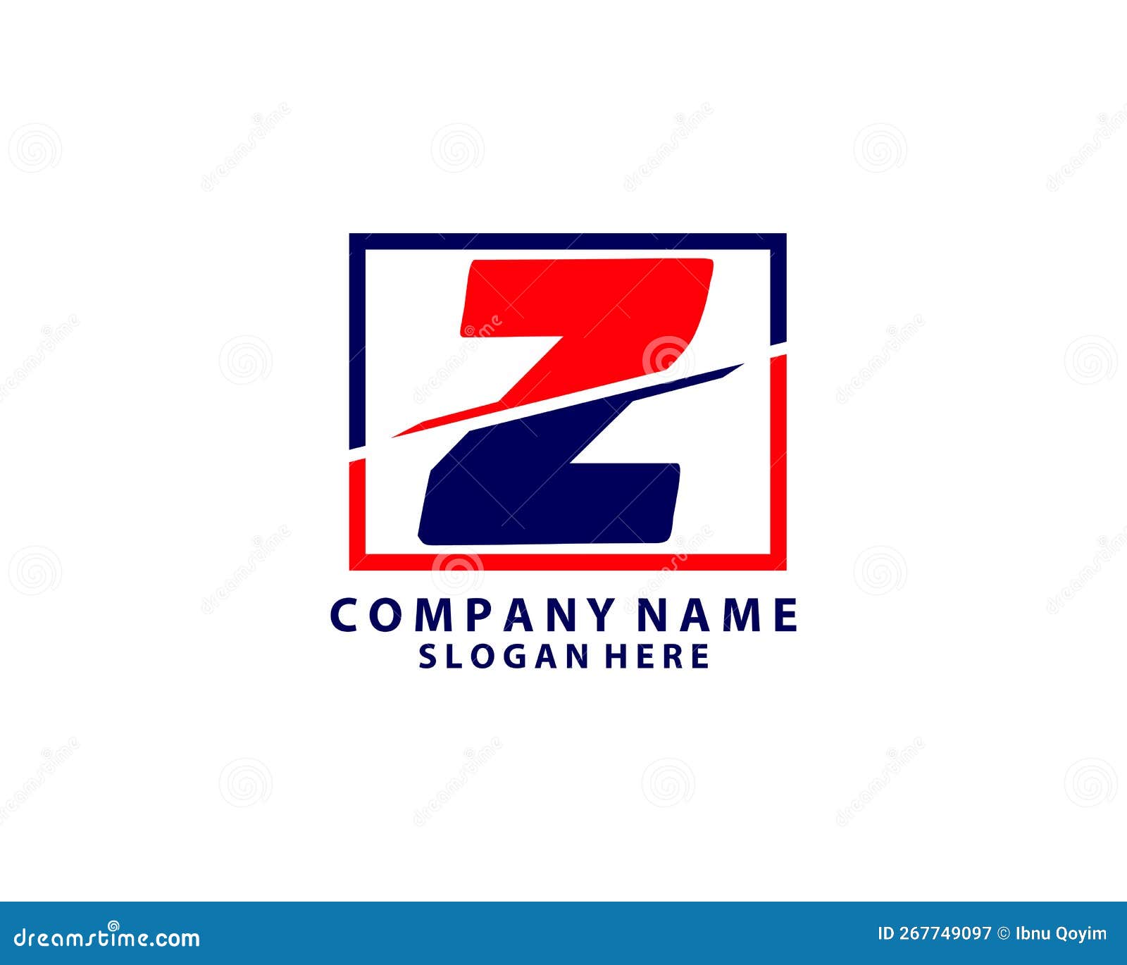 Letter Z Square Logo Design Vector Illustration Template Stock Vector ...