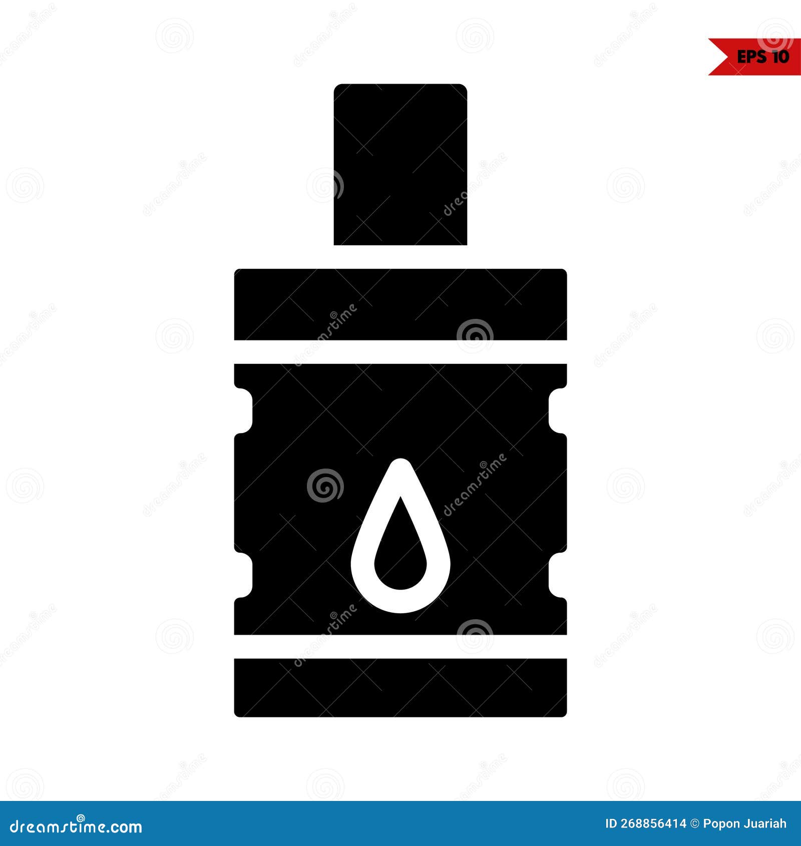 Illustration of Liquid Drug Glyph Icon Stock Vector - Illustration of ...