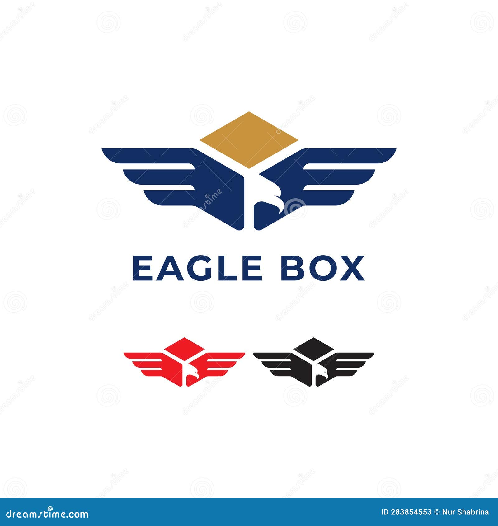 Eagle Box Modern Concept Design Logo for Your Business Stock Vector ...
