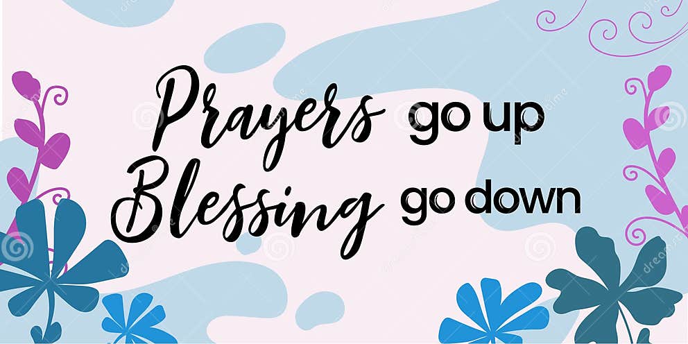 Religious Faith Quote Prayers and Blessing Vector Natural Background ...