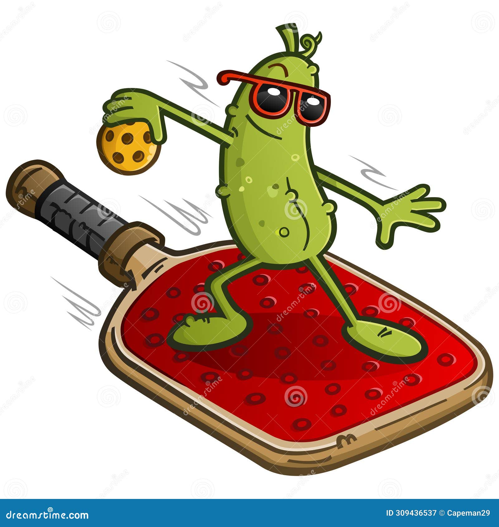 Flying Pickleball Logo With Swoosh Effect For Clubs, Tournaments ...