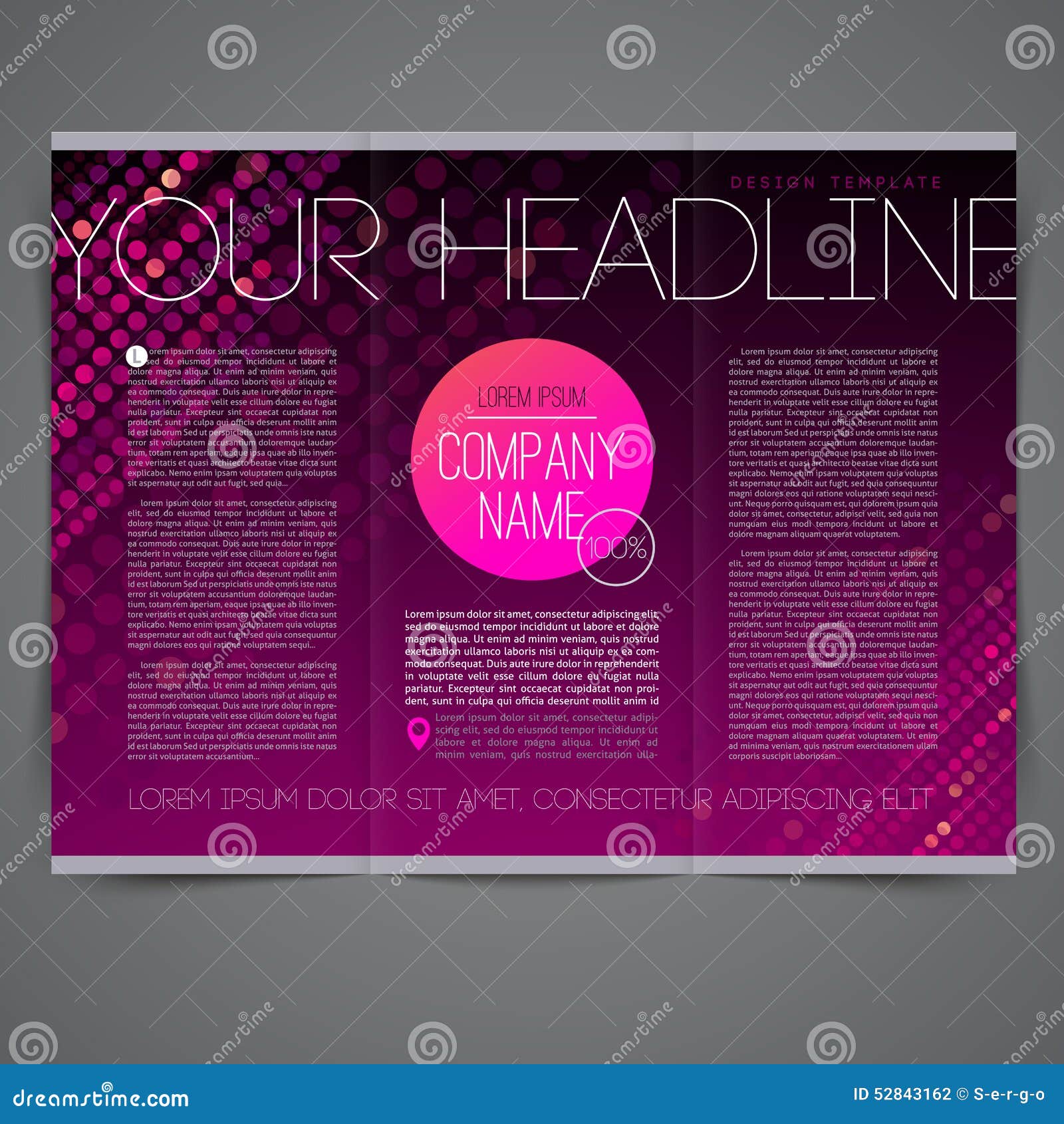 Template Abstract Page Design Stock Vector - Illustration of flyer ...