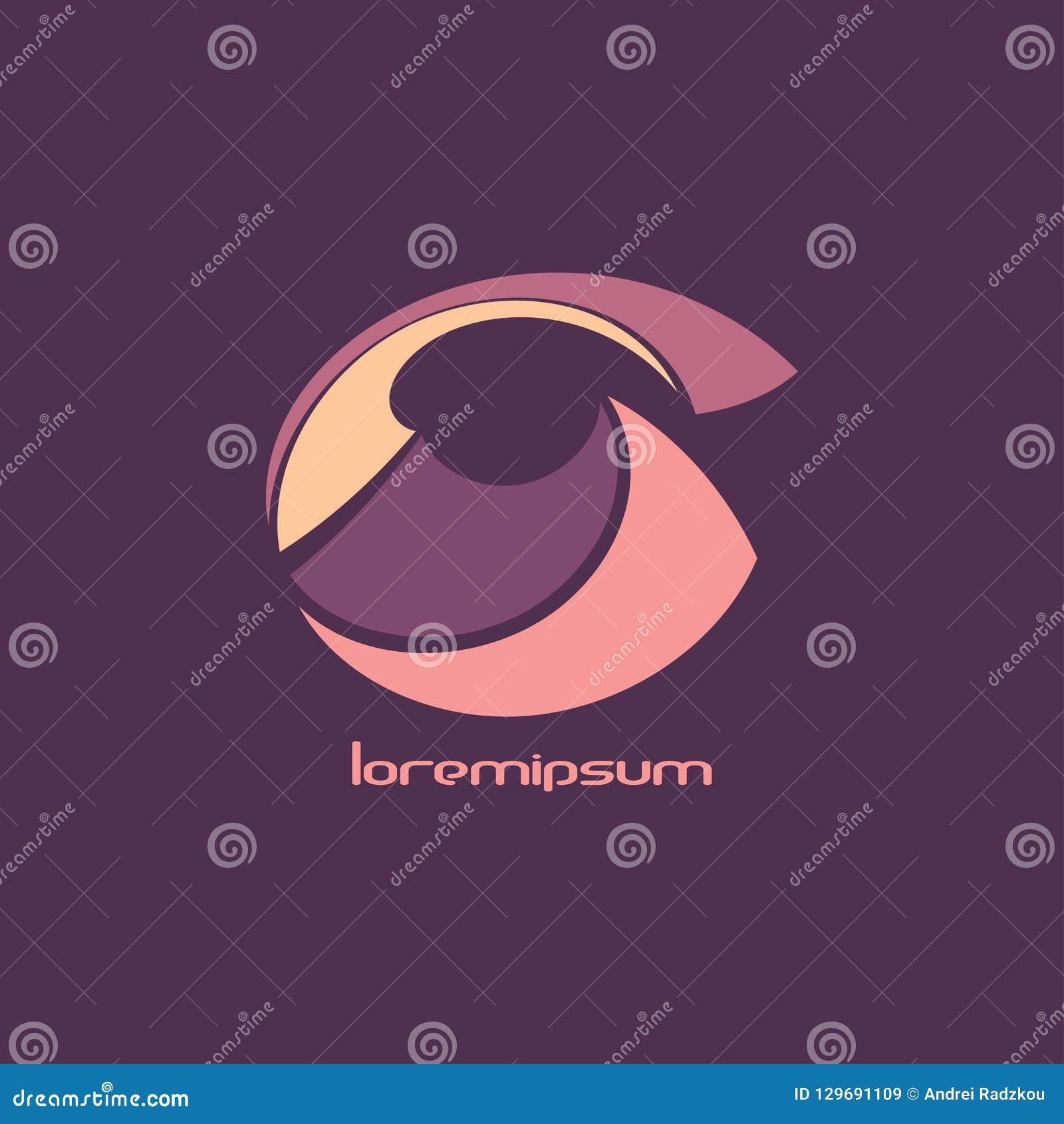 Template of Abstract Simple Logo. Vector Logotype Stock Vector ...