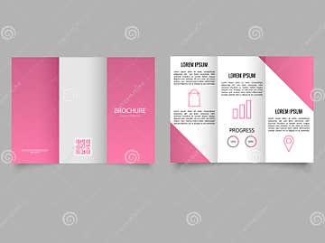 Template for Abstract Tri-fold Theme Brochure. Catalog Vector Template ...