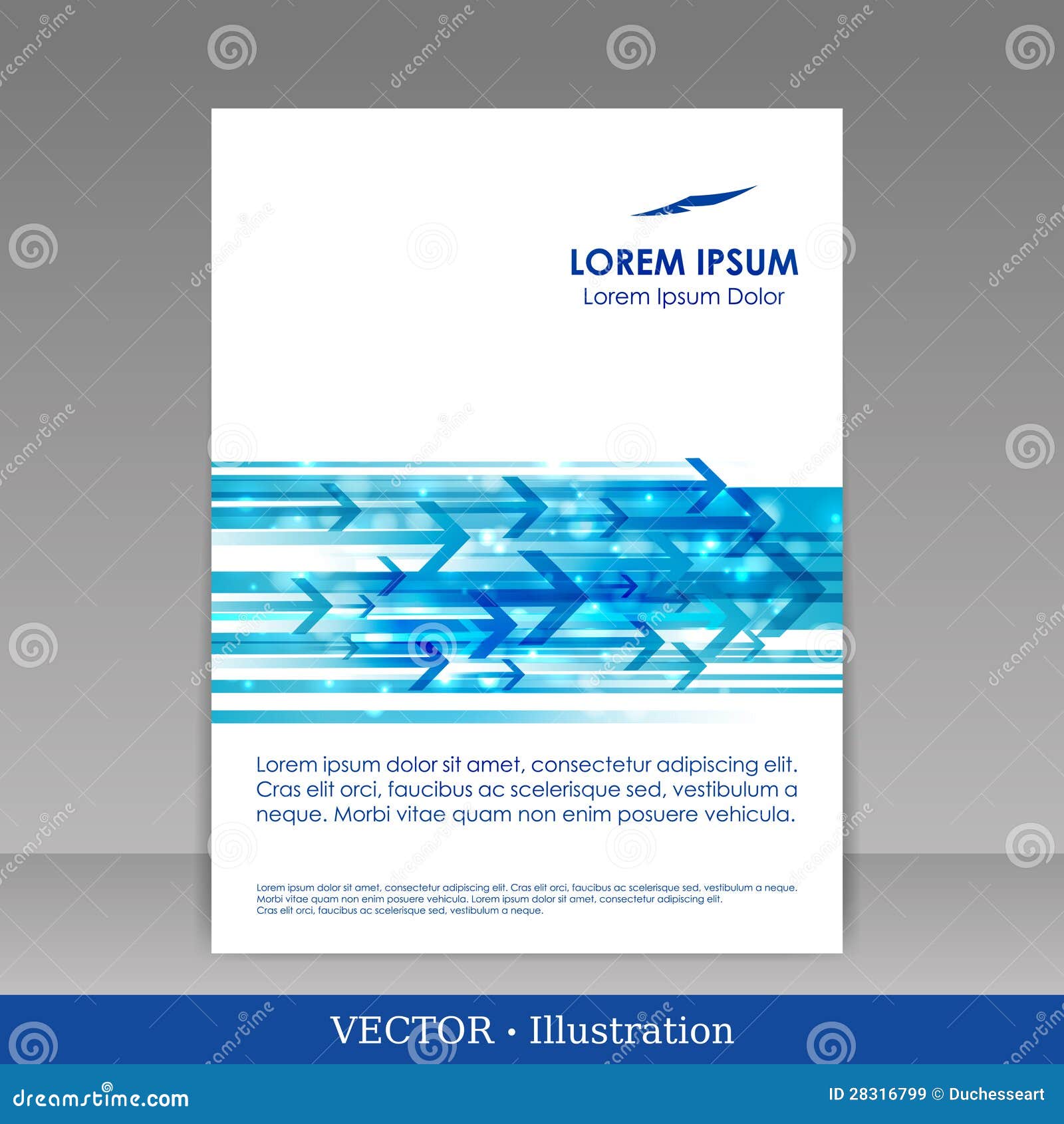 Template for Advertising Brochure. Stock Vector - Illustration of ...