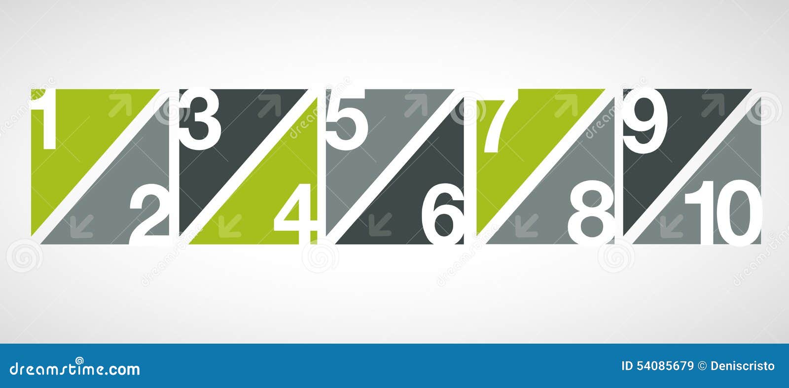 Template for Advertising Brochure with Numbers Stock Vector ...