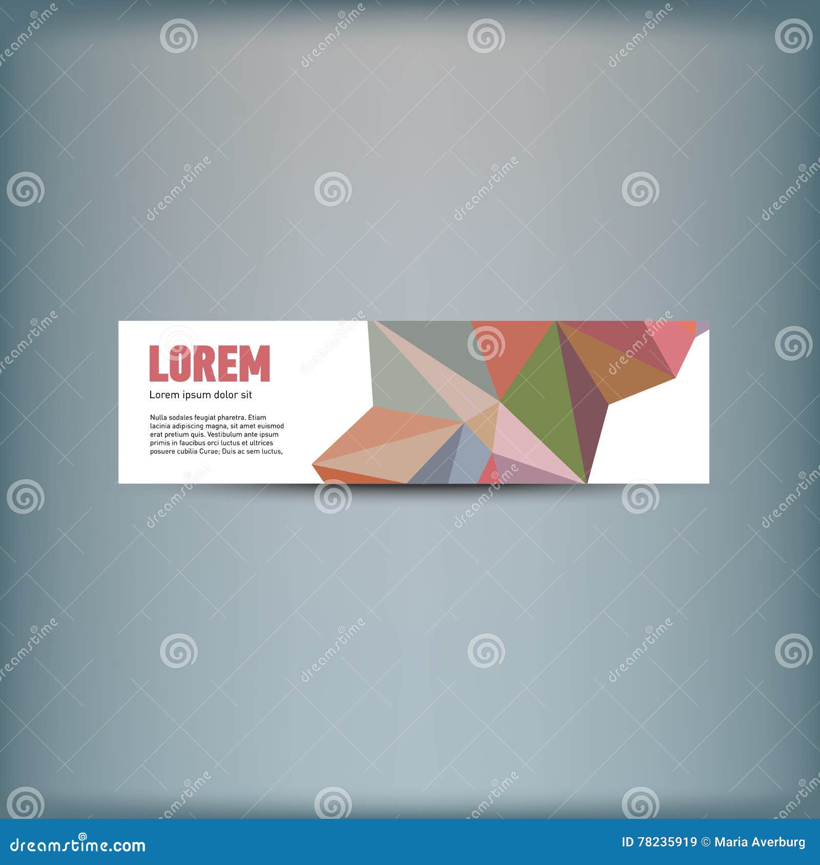 Template for Advertising and Corporate Identity. Stock Vector ...