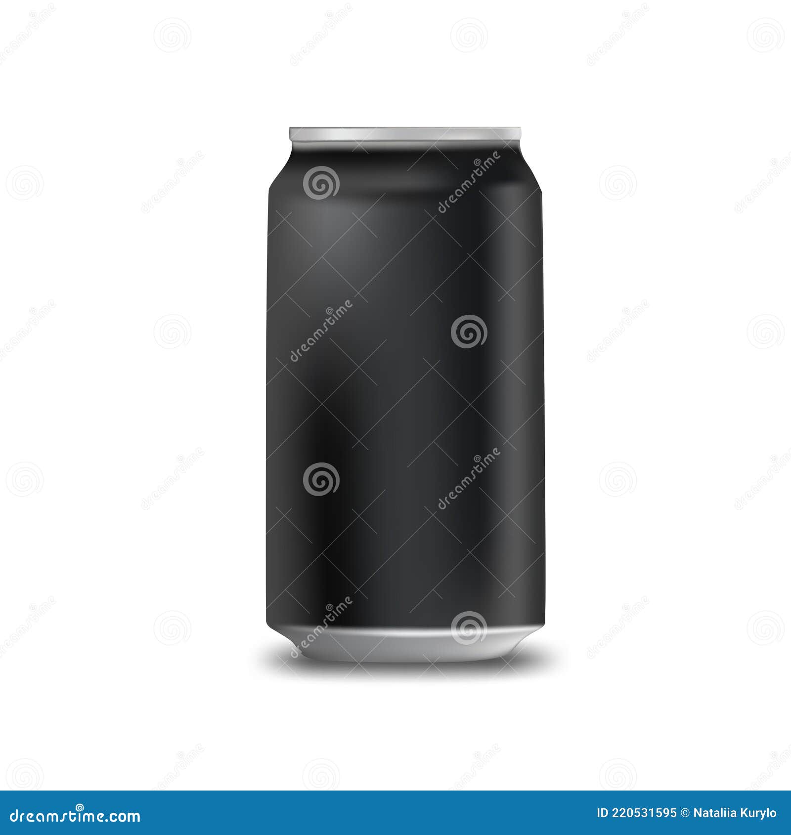 Template Aluminum Can for Design of Beverages. Stock Vector ...